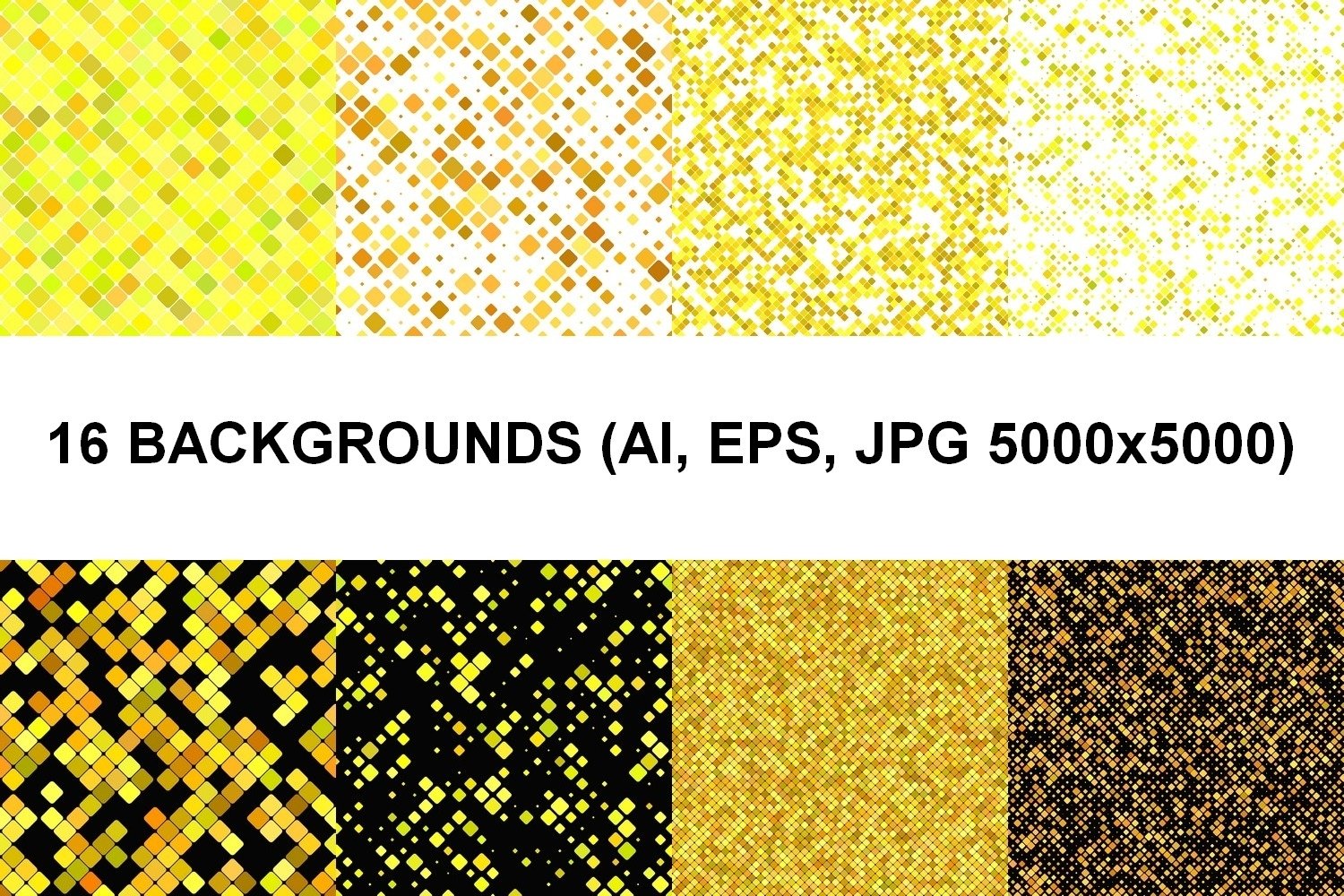 16 Seamless Square Backgrounds (AI, EPS, JPG 5000x5000) (71358 ...