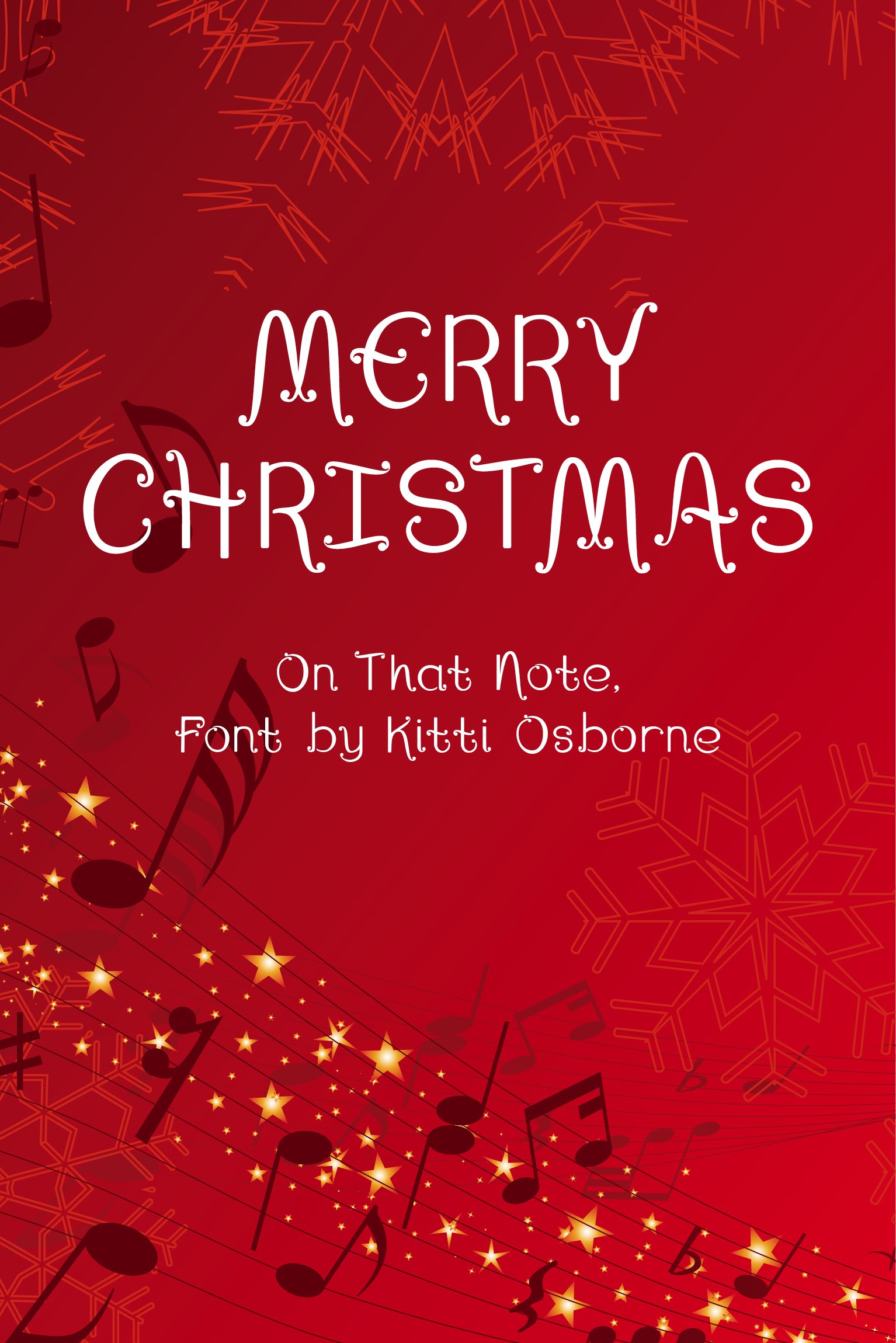 Font, On That Note (301204) | Christmas | Font Bundles