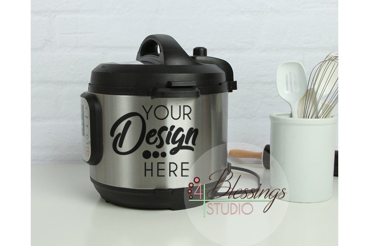 Instant Pot Mockup Photo Instapot Decal Mock up Template (135698 ...