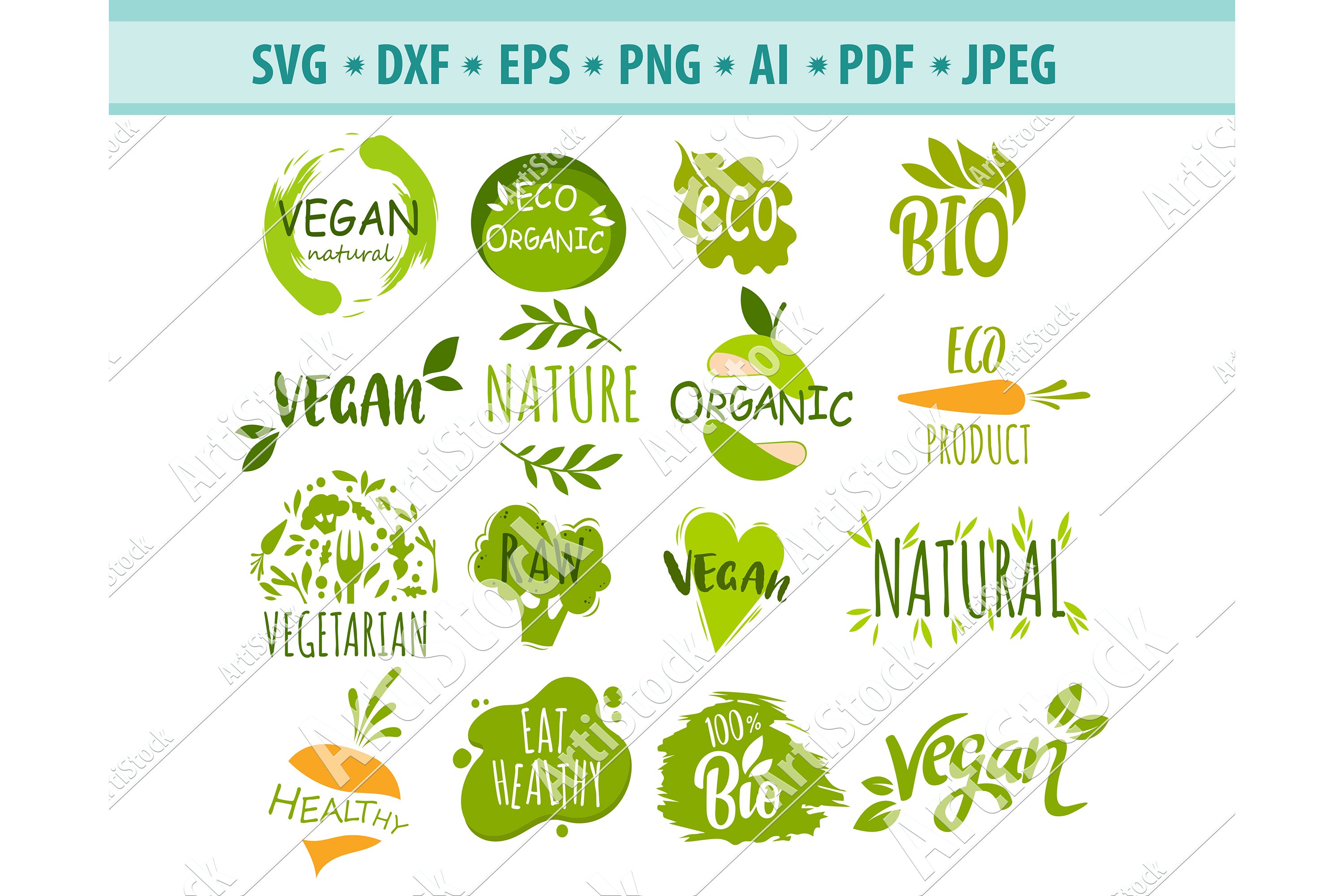 Healthy food svg, Vegan svg, Vegatarian logo Png, Dxf, Eps (523124 ...