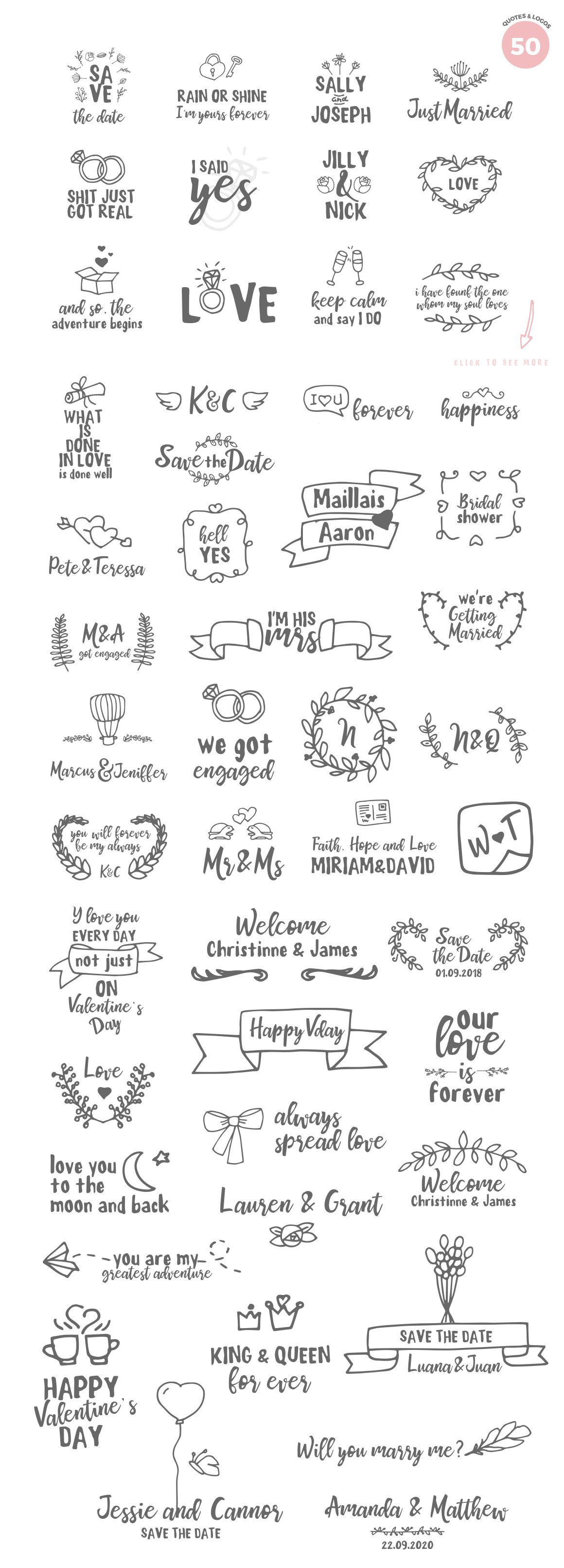 Mrs Maillias Duo Font & Doodles (53361) | Script | Font Bundles