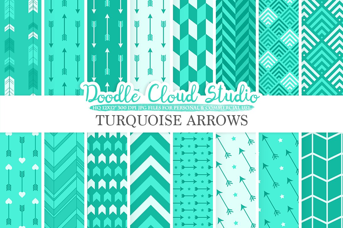 Aqua Chevron Background