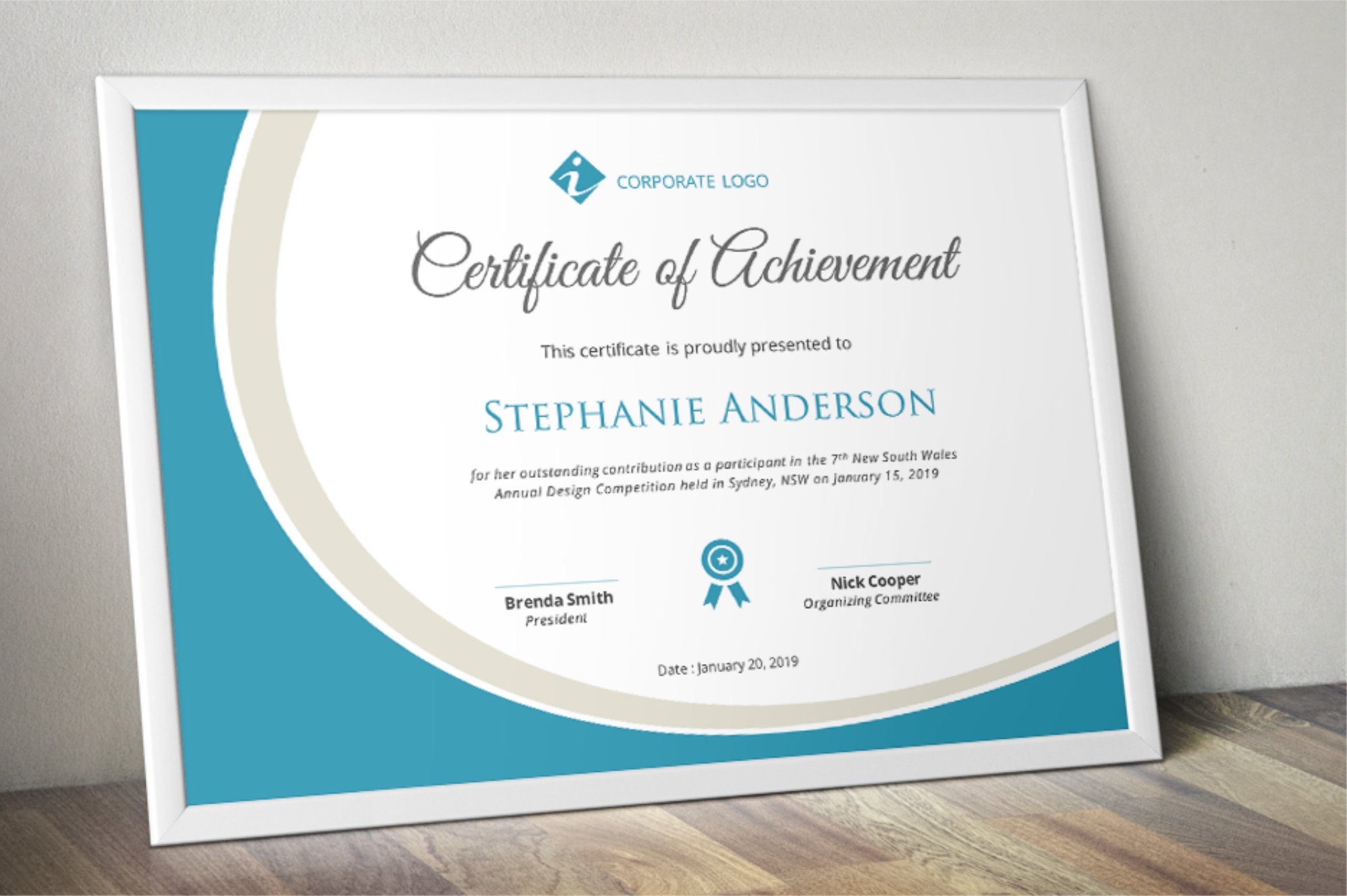 Elegant Modern Word Event Certificate Template (432457) | Presentation ...