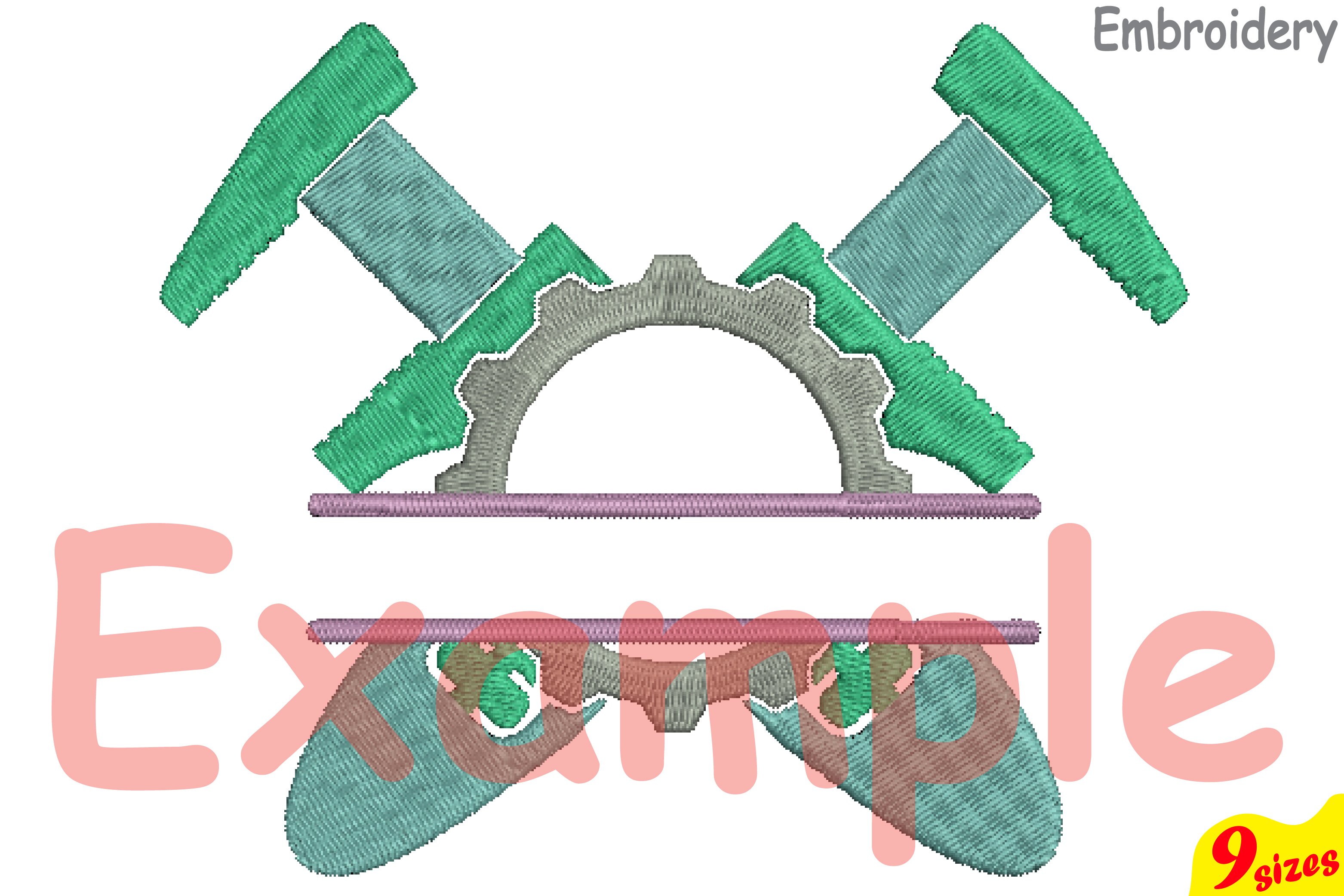 Construction Tools Embroidery Design. Machine Instant Download ...