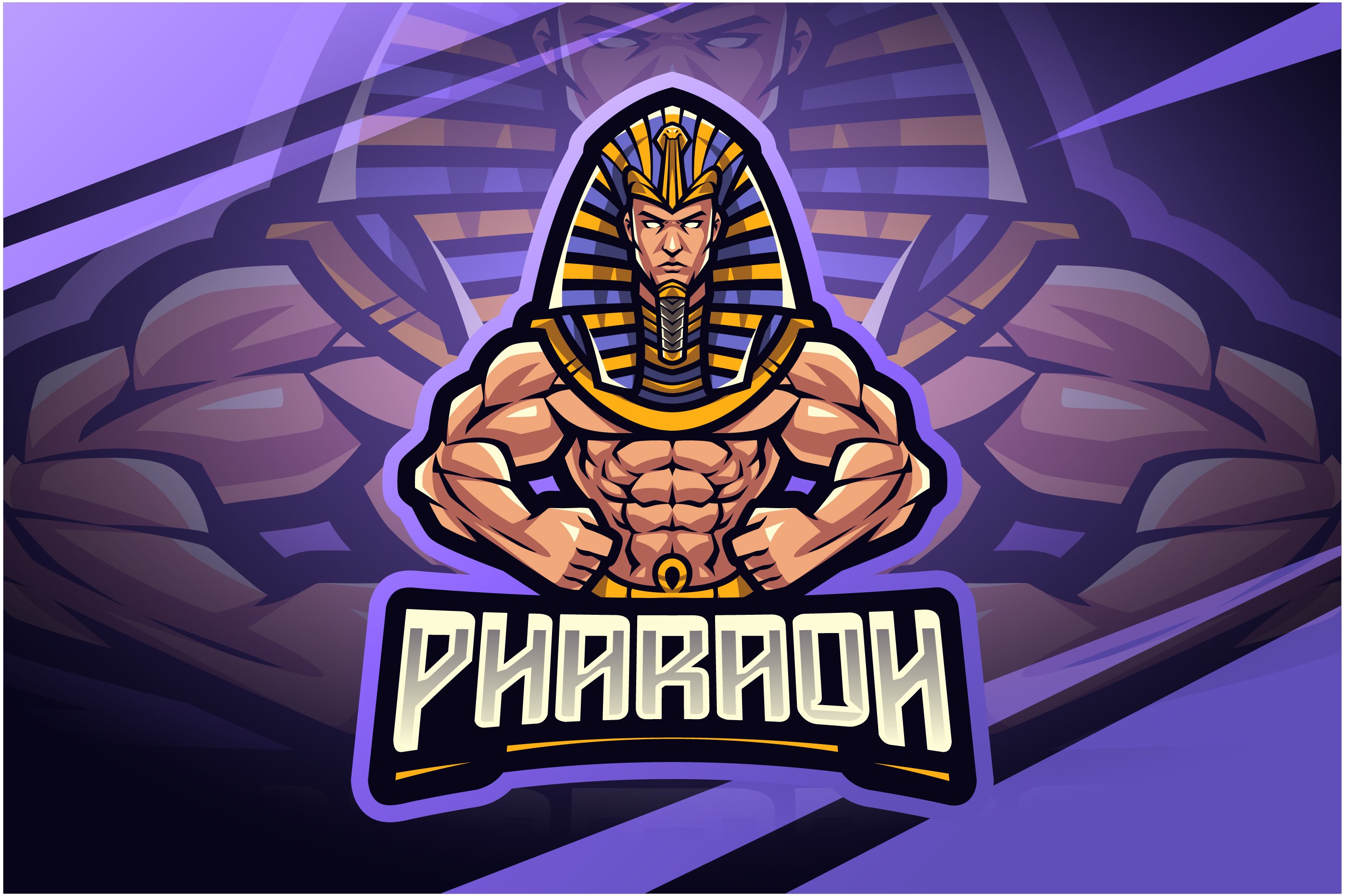Pharao Logo Pharao Head Patch To Iron On, Pyramid Patches, Egypt