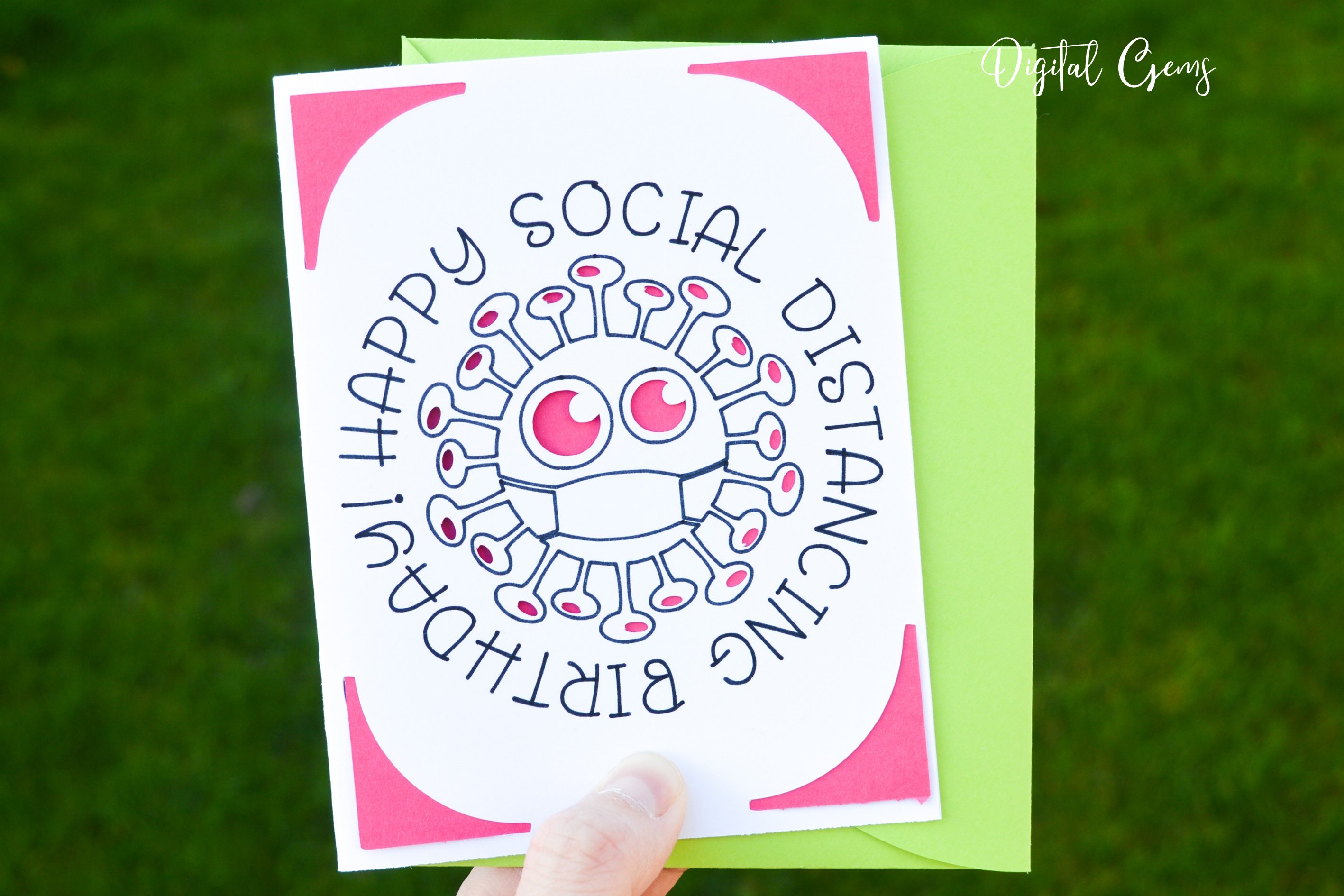 Social distancing birthday card design! (929602) | Templates | Design ...