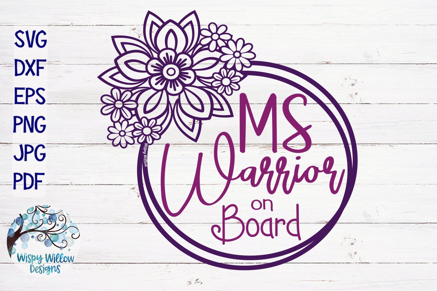 MS Warrior on Board SVG Cut File | Multiple Sclerosis SVG (580482 ...