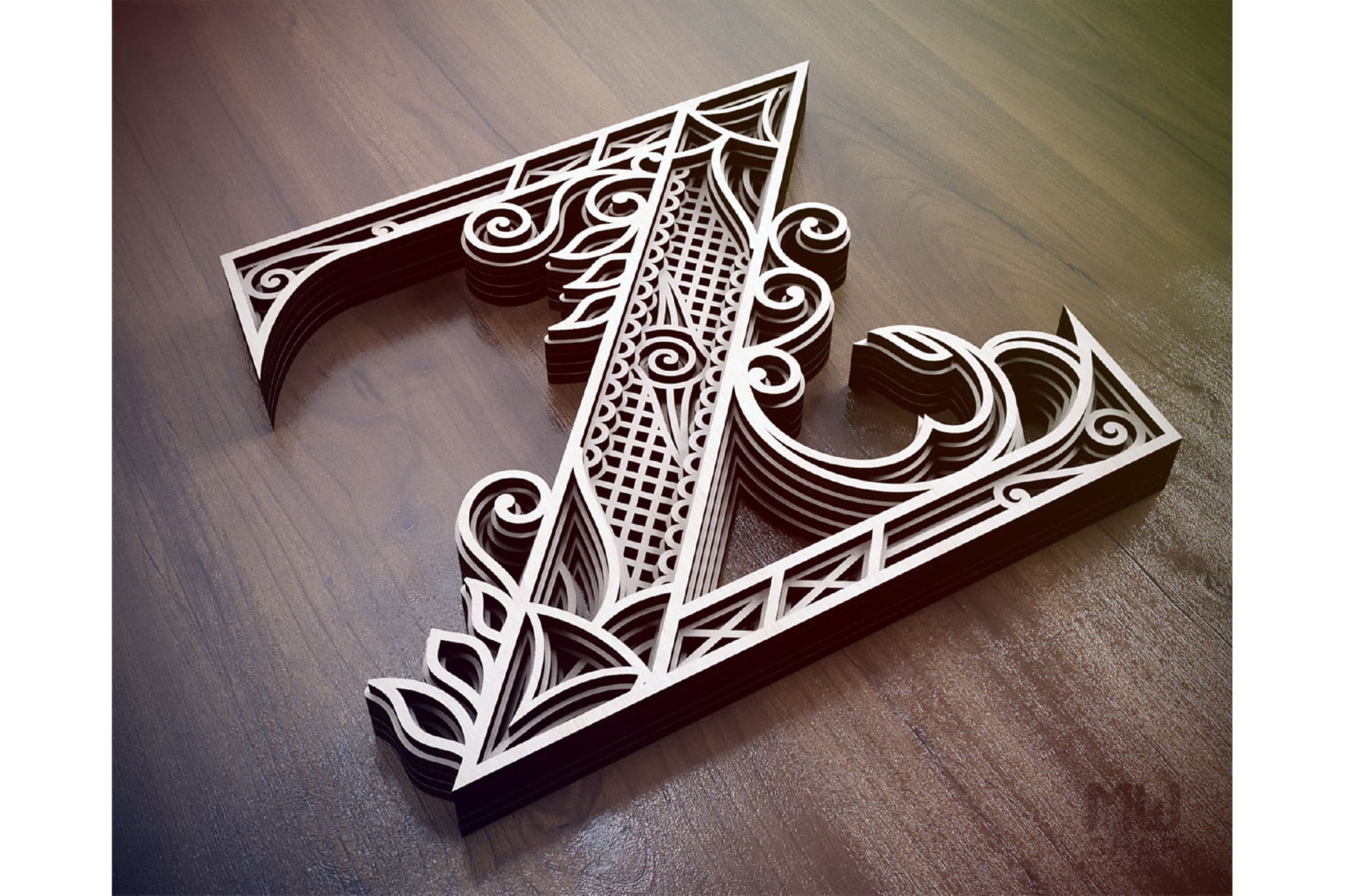 Layered Letter Z, Layered letters SVG, Multilayer Letters (578928 ...