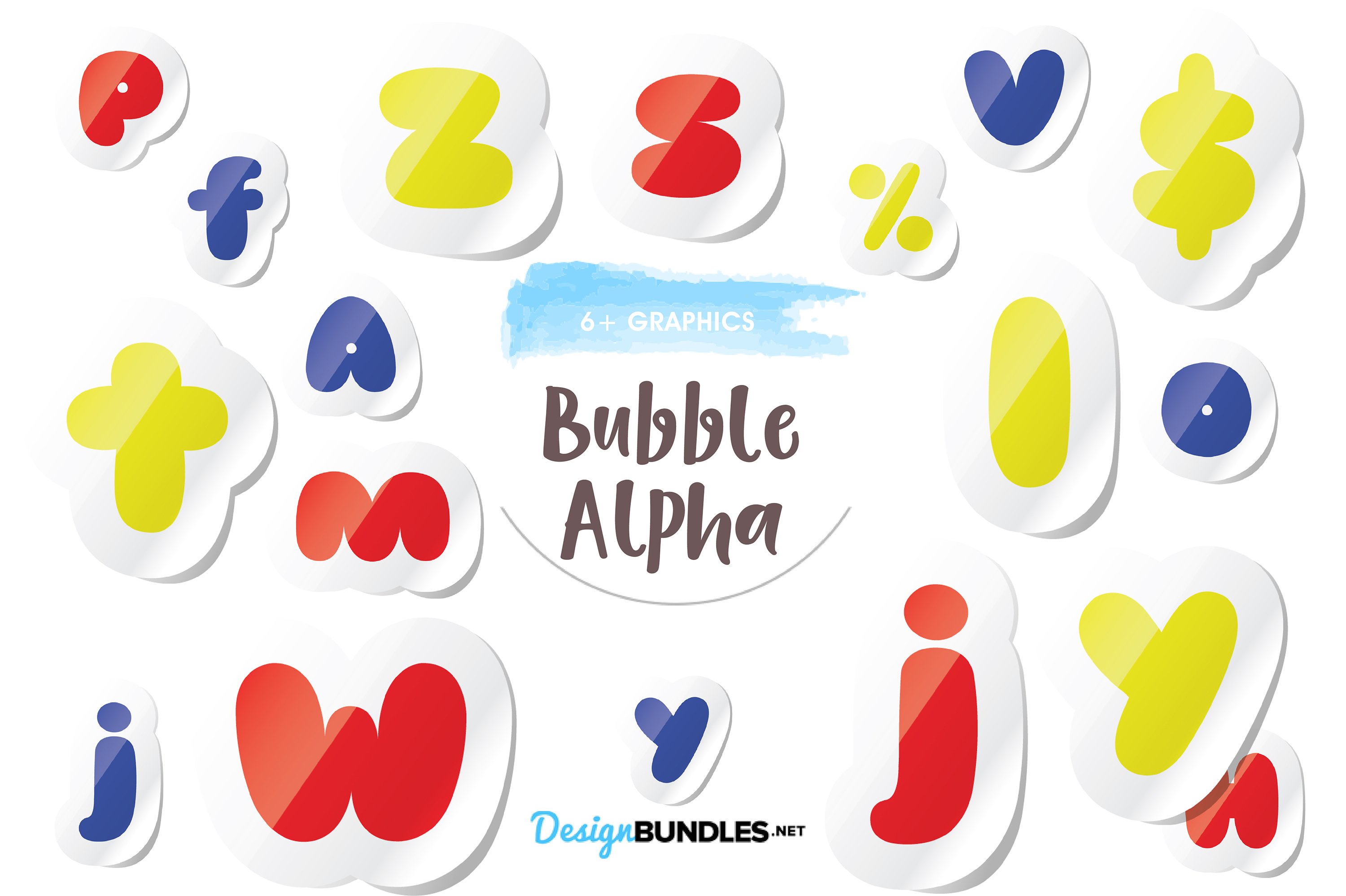 Bubble Primary Alpha design graphics and illustration