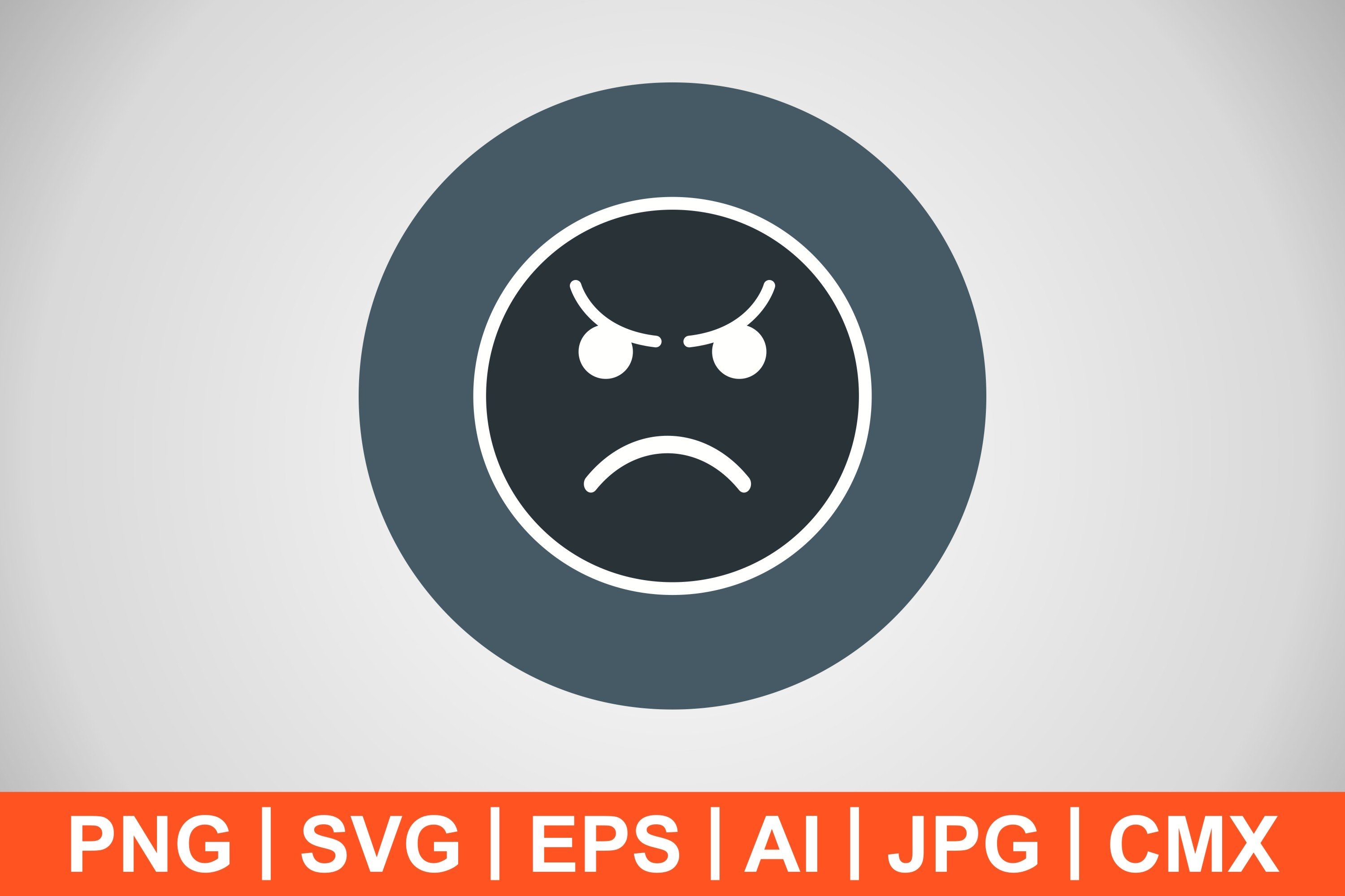 Vector Angry Emoticon Icon (1095964) | Icons | Design Bundles