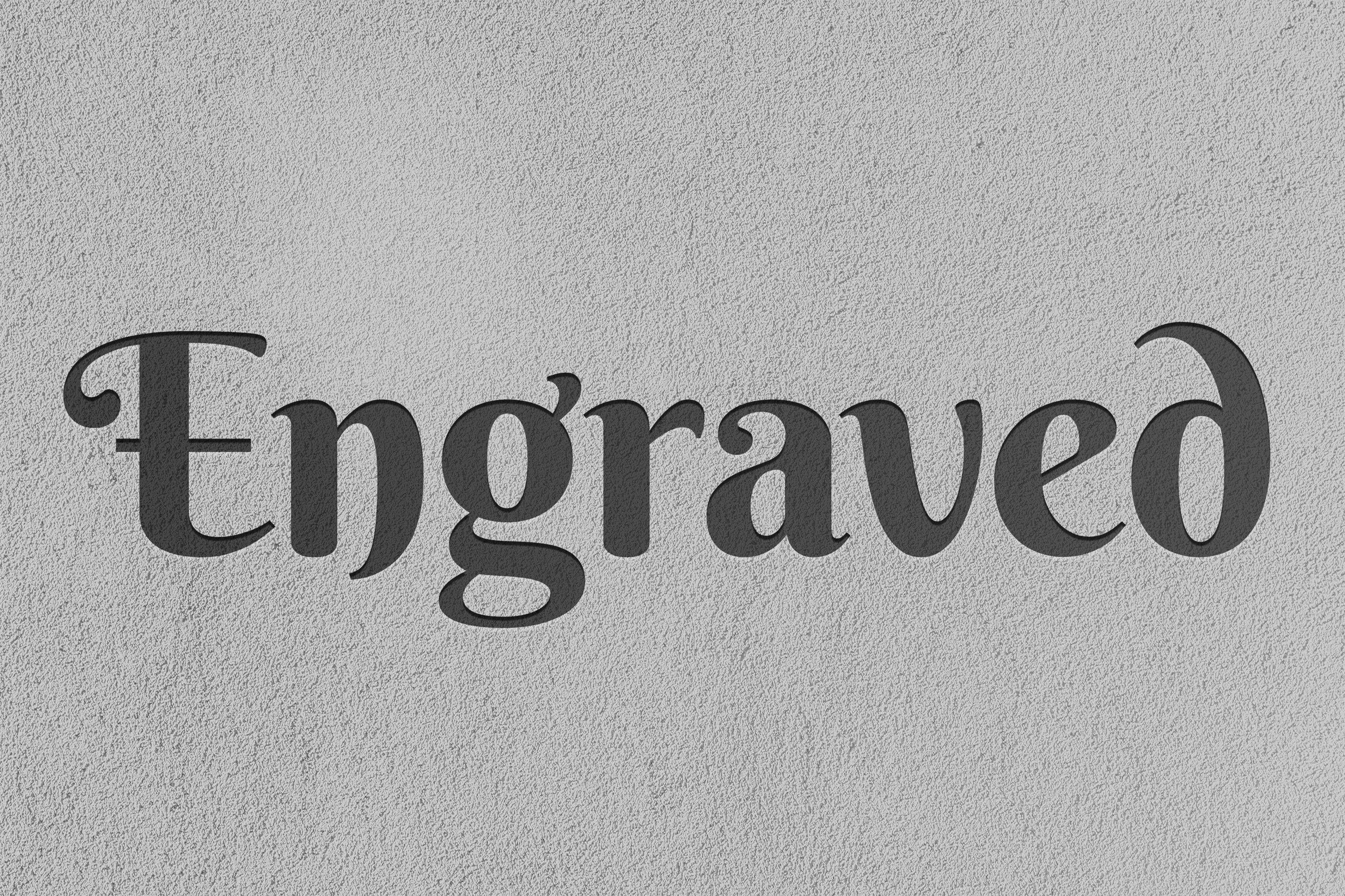 Engraved Editable Photoshop Text Style Effect (431698) | Add ons ...
