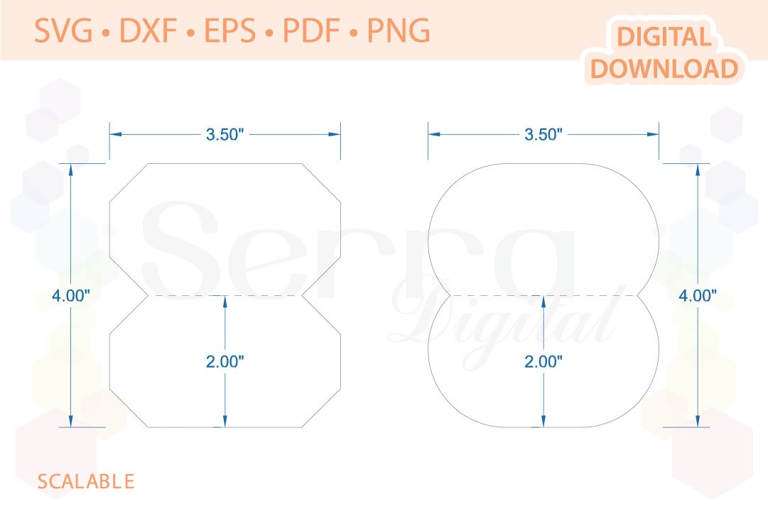 Basic Place card templates .svg .dxf .eps .pdf .png (548220) | Paper ...