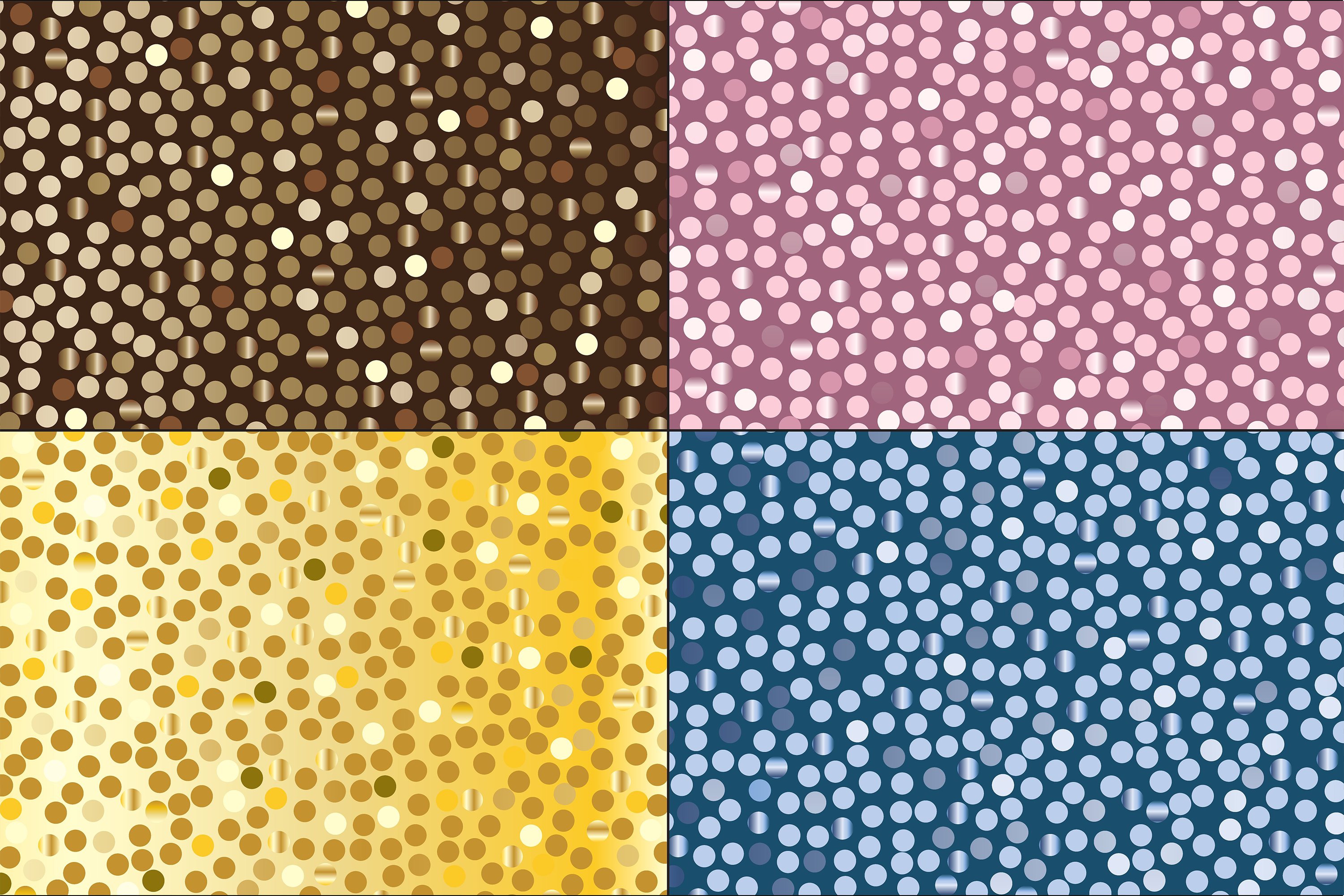 Random Metallic Dot Patterns (151038) | Textures | Design Bundles