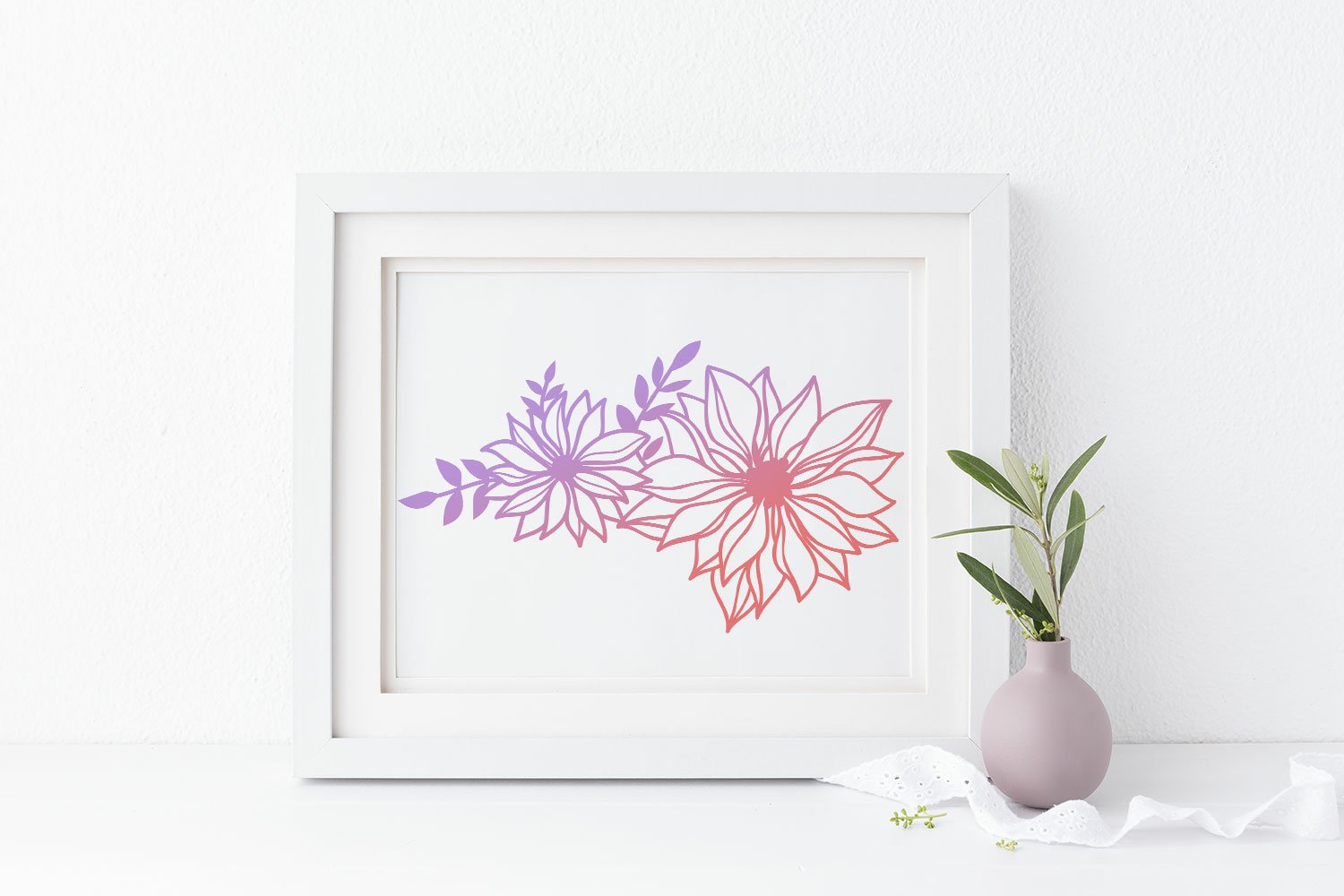 Papercut Flowers and Flower Bouquets - 15 items