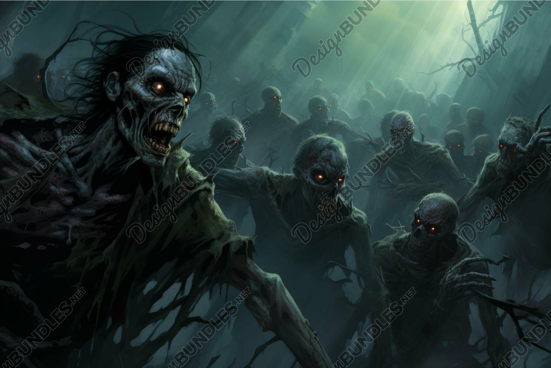 Zombie Horde Art