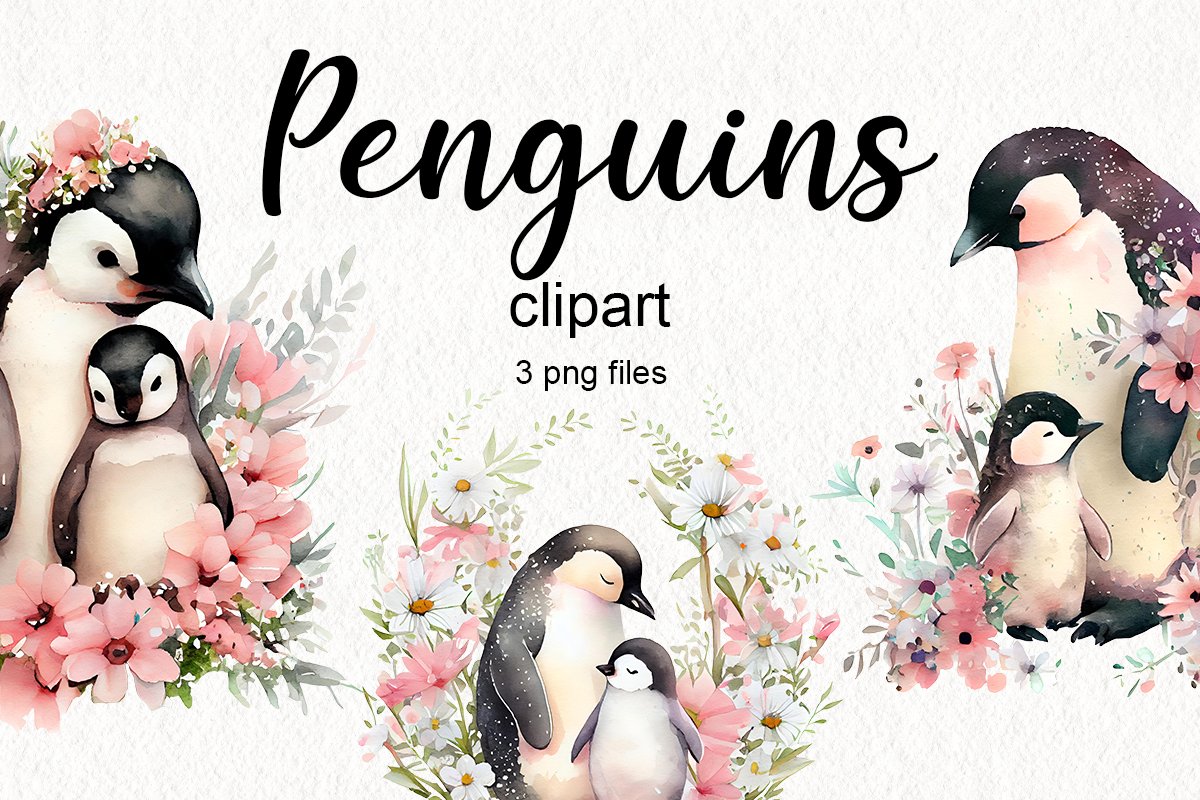 Baby Girl Penguin Clipart