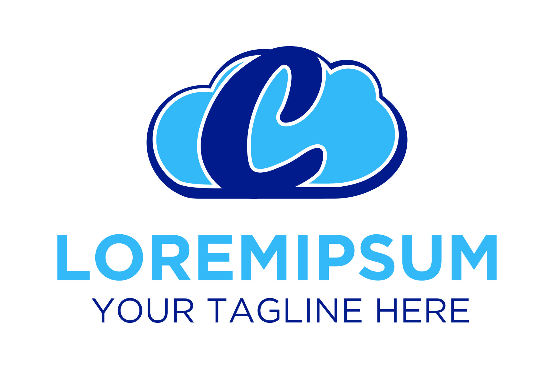 Cloud Letter C Logo (926147) | Logos | Design Bundles