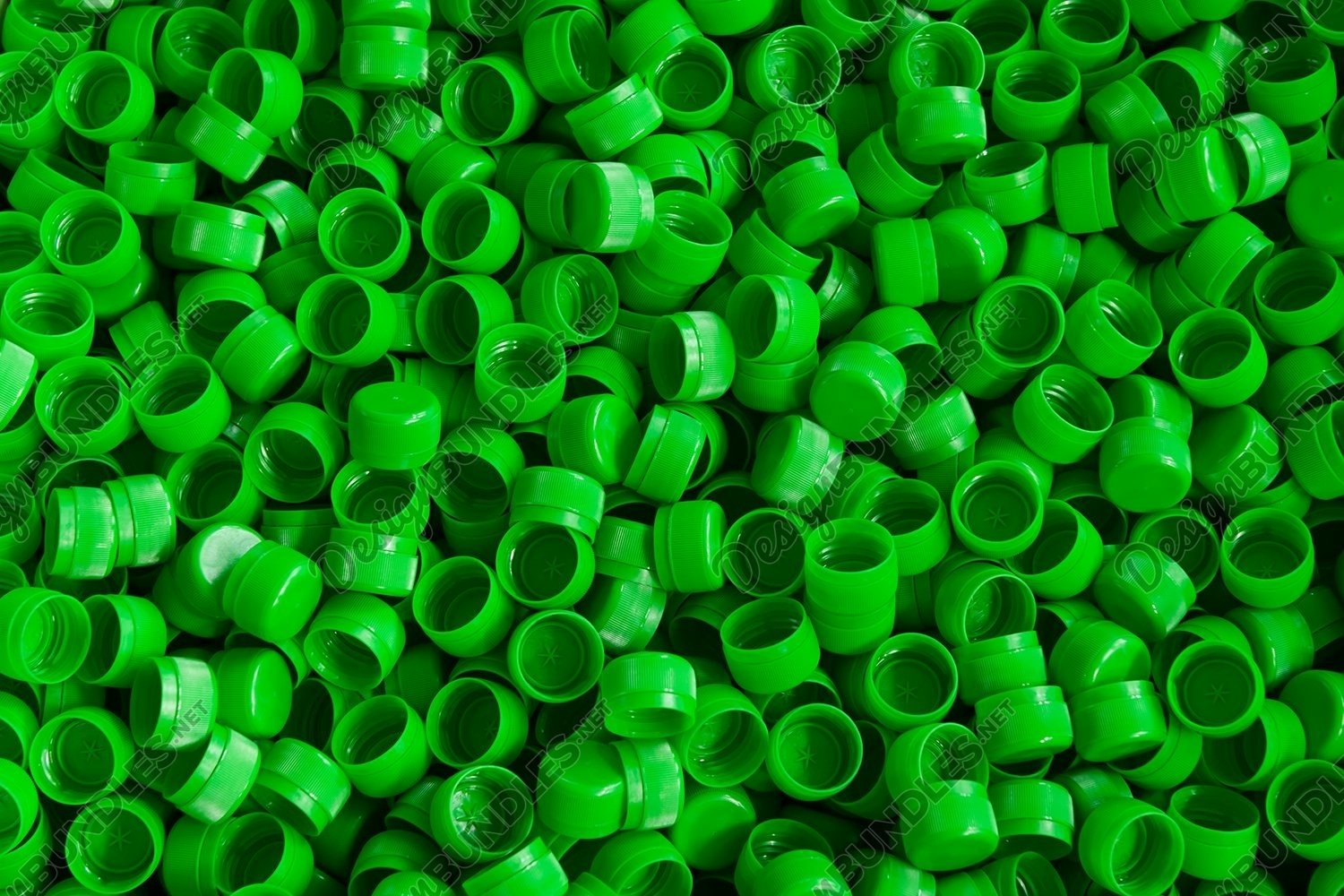 Plastic bottle caps green colored (655676) | Industry | Design Bundles