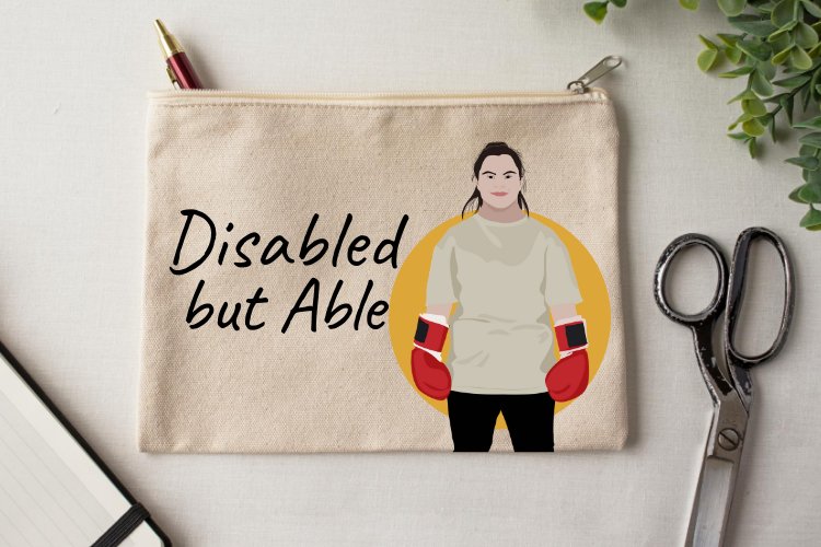 Disabled but Able Vector Illustration