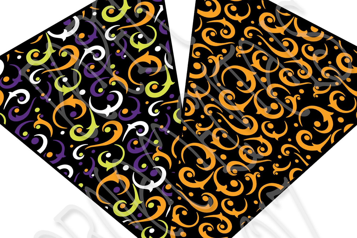 Halloween Pennant Banner, Swirls And Dots (836477) | Bunting | Design ...