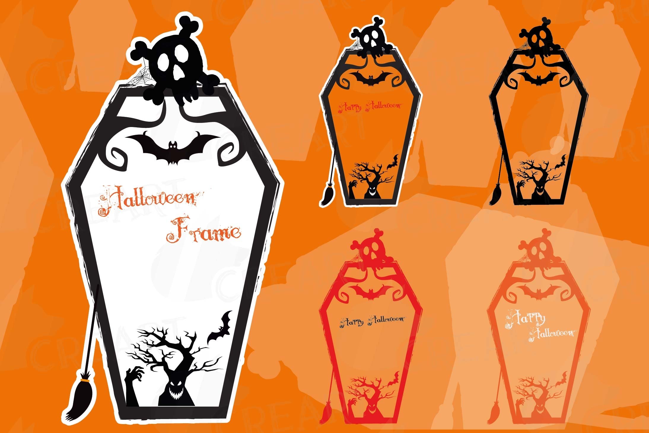 Halloween digital frames #6, Halloween card frames, stamps (131800 ...