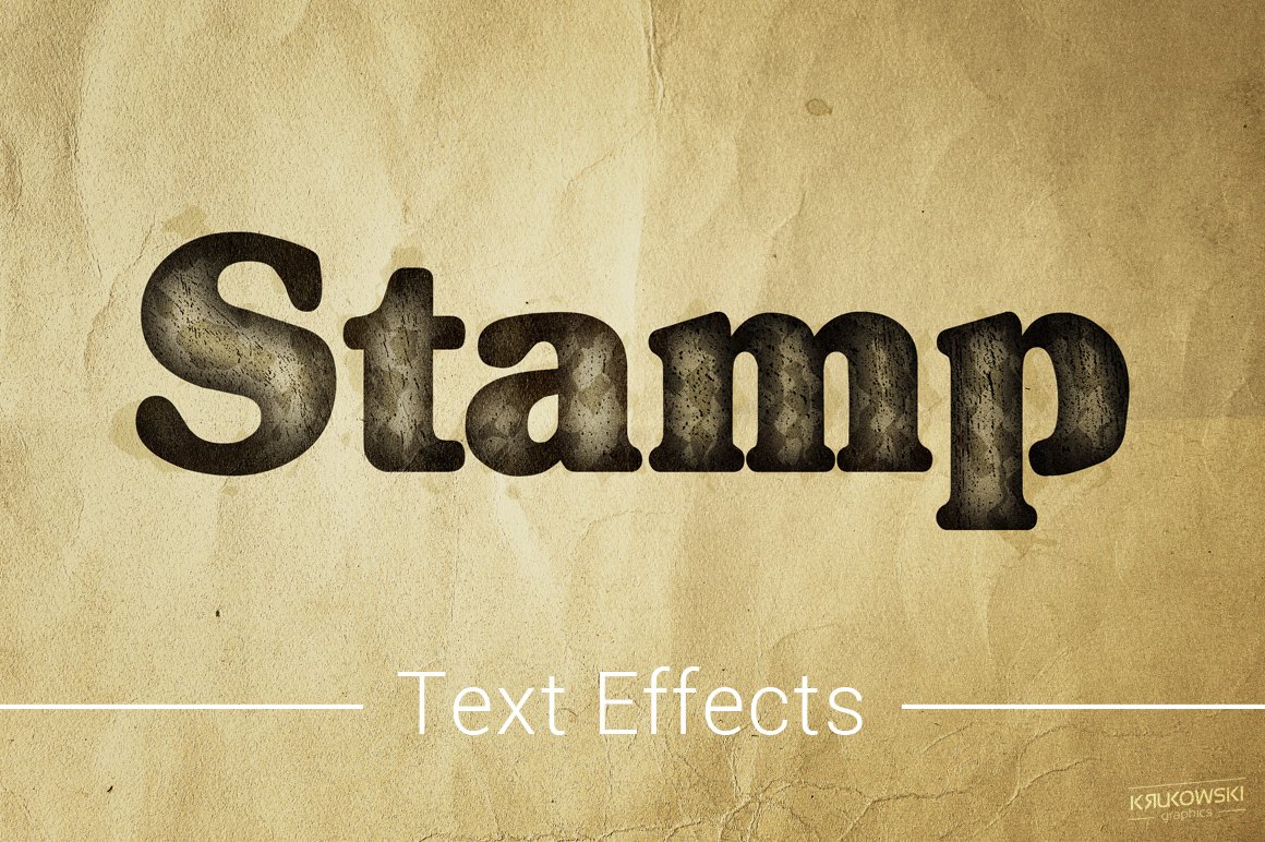 Stamp Ink Text Effects Style (21617) | Mockups | Design Bundles