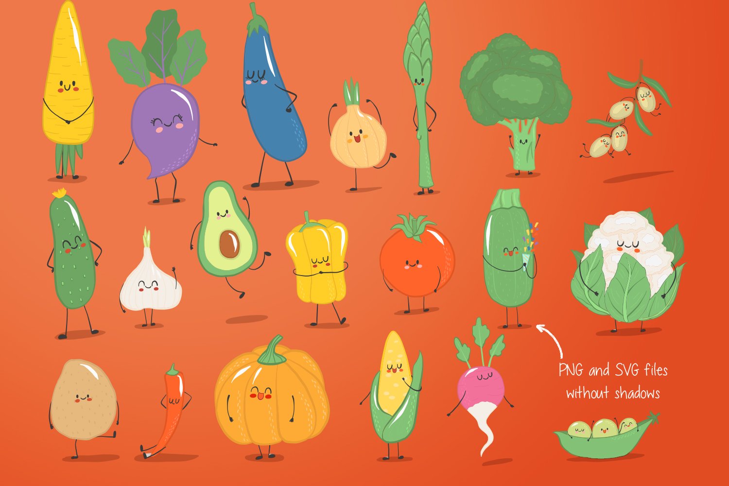Happy Vegetables