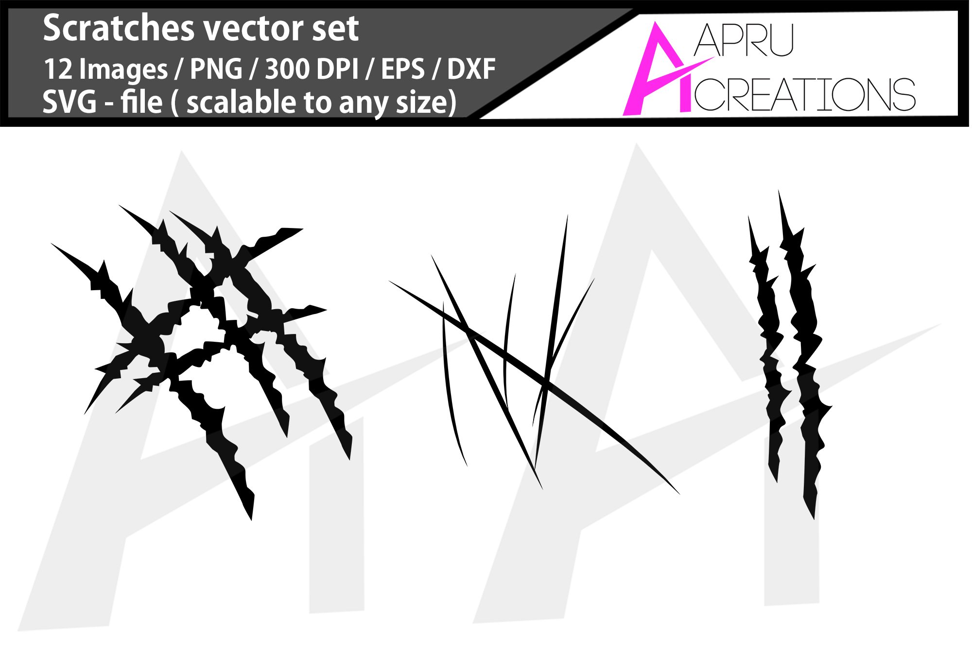 scratches silhouette / scratches svg (815909) | Illustrations | Design ...