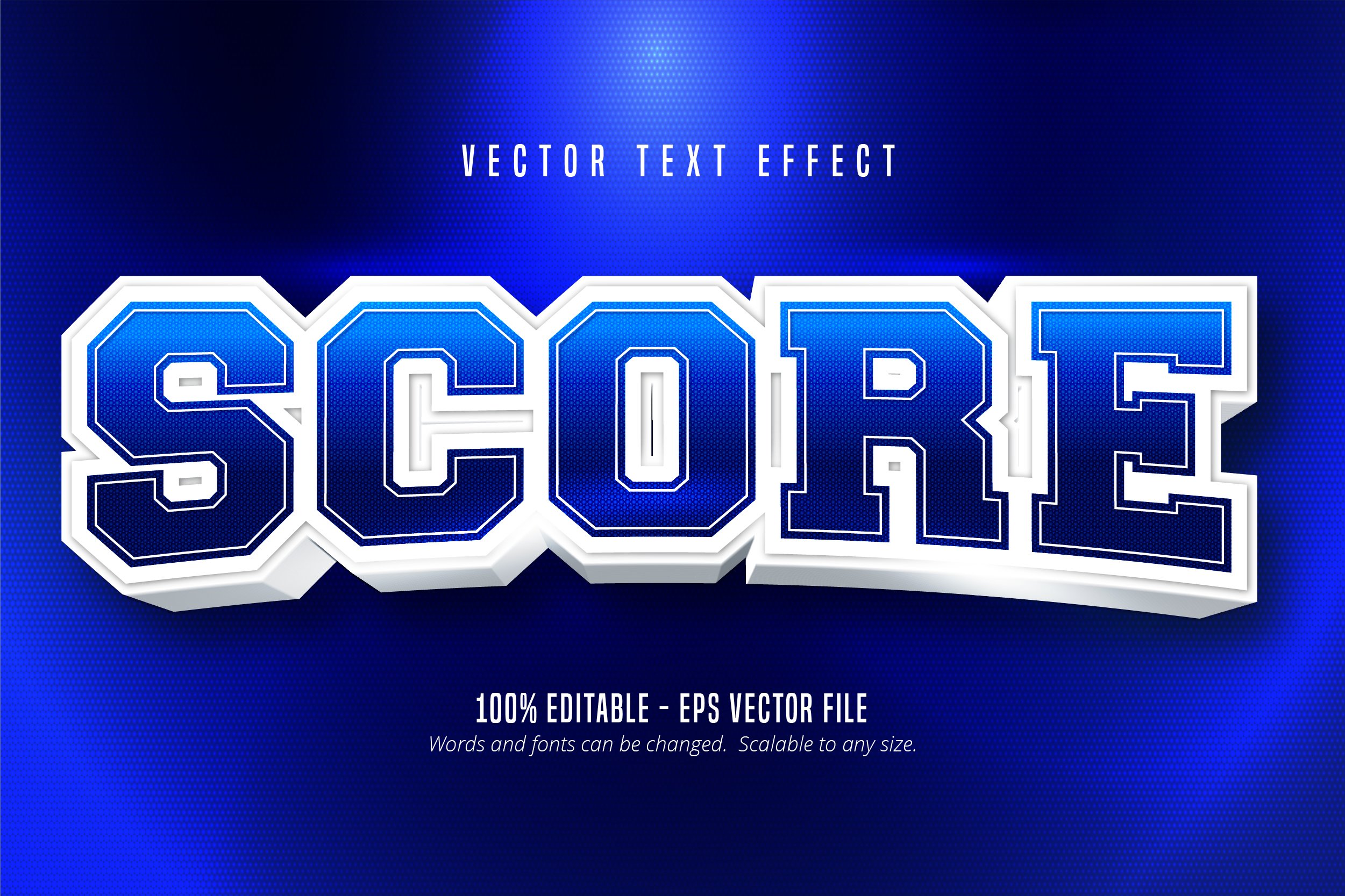 Score text, sport style editable text effect (856563) | Illustrator ...
