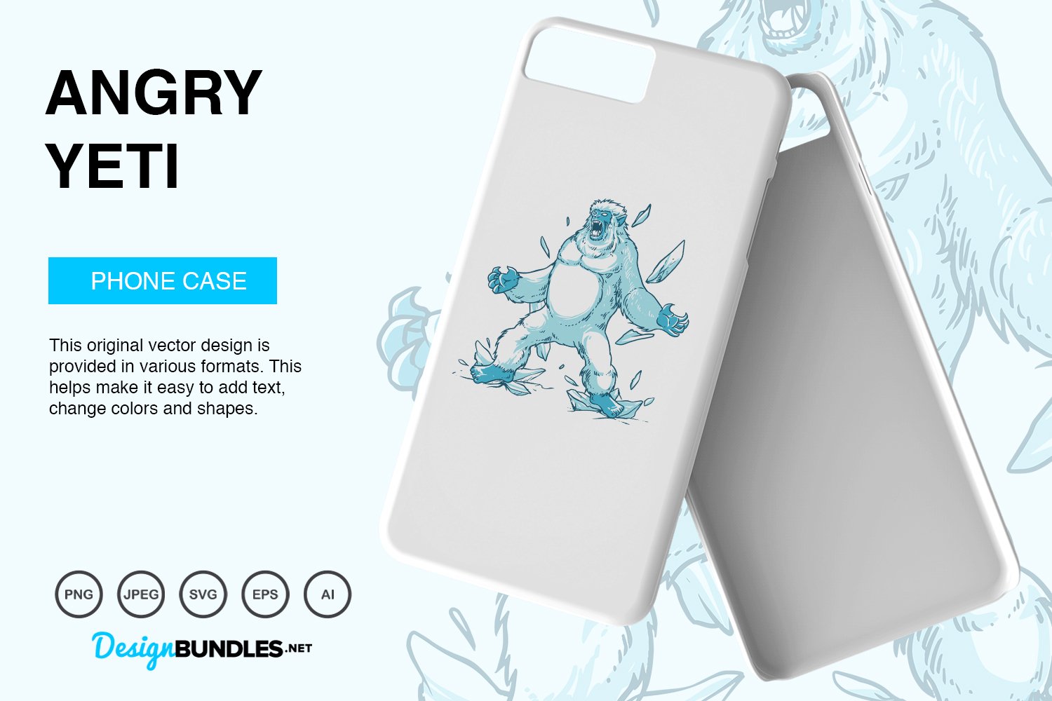 Angry Yeti Vector Illustration