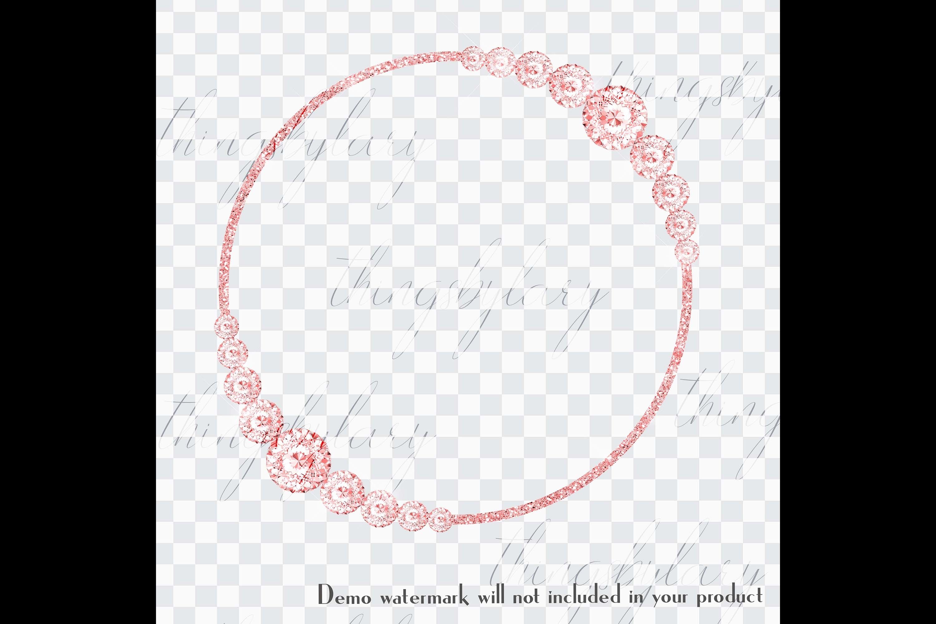 100 Diamond & Glitter Circle Frames Royal Victorian Clip art (564274 ...