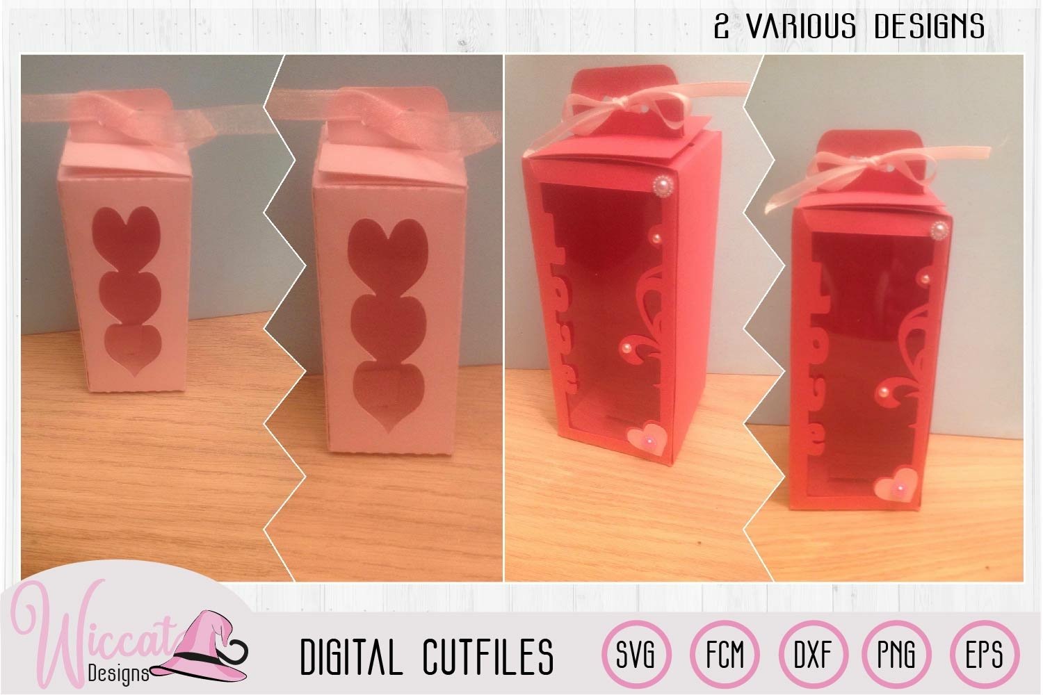 Valentine wine glass box, paper Gift box, template wine (1177362) | Cut ...