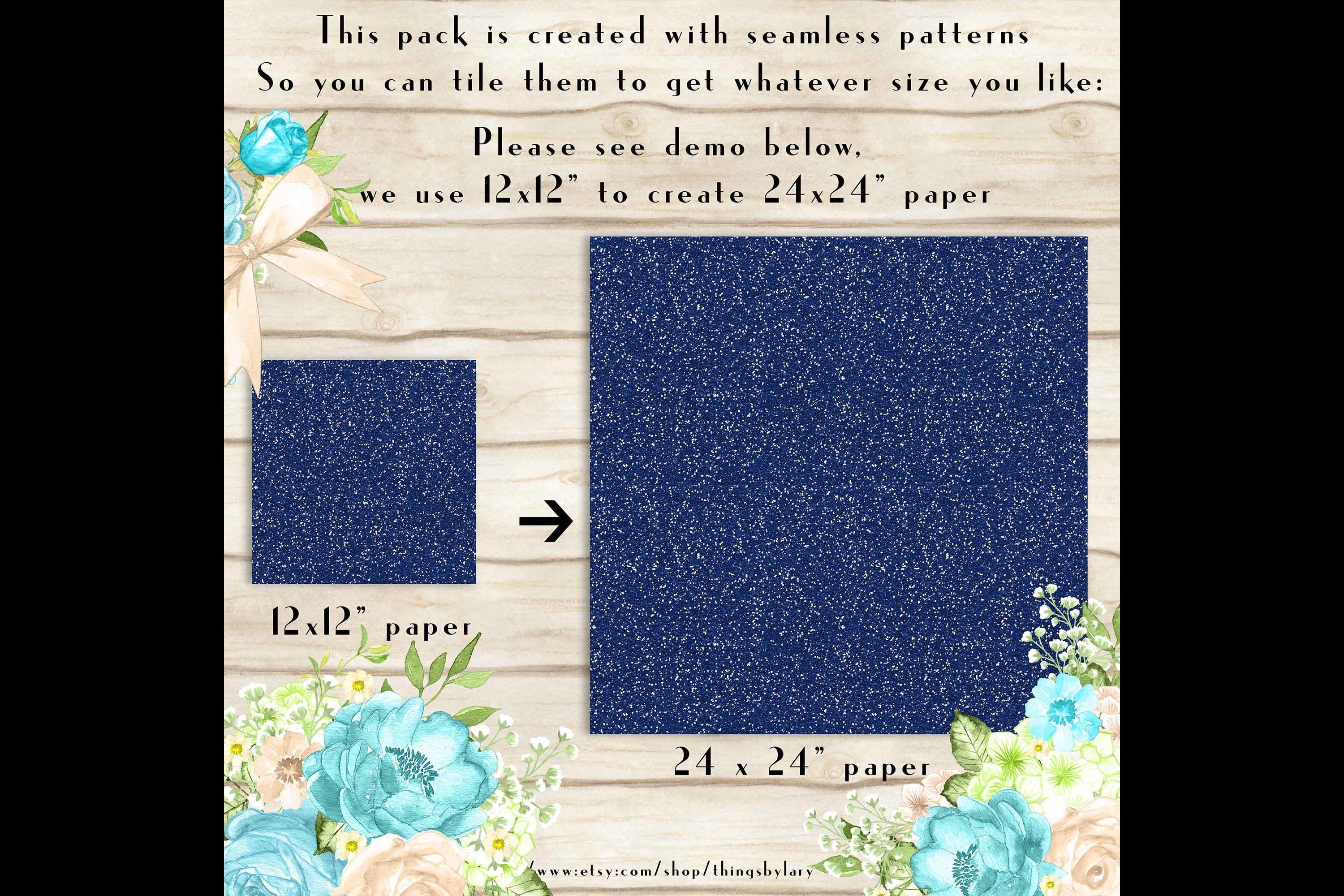 36 Glitter and Solid Color Princess Red and Blue Papers (135044 ...