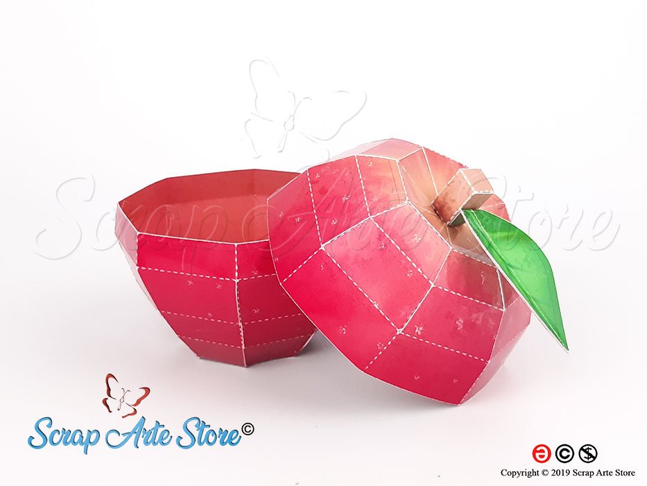 Apple box (346759) | Paper Cutting | Design Bundles
