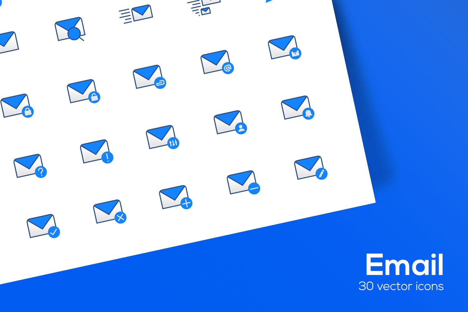 Email Icons Set - SVG (830259) | Icons | Design Bundles