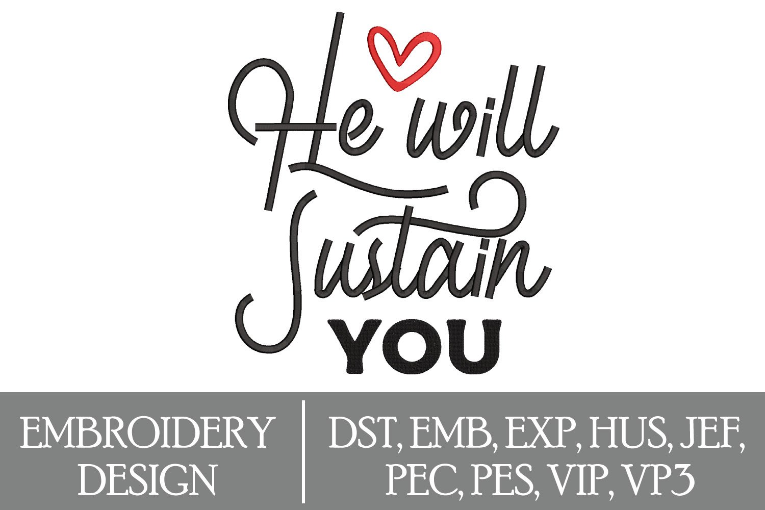 Bible Verse Machine Embroidery Design