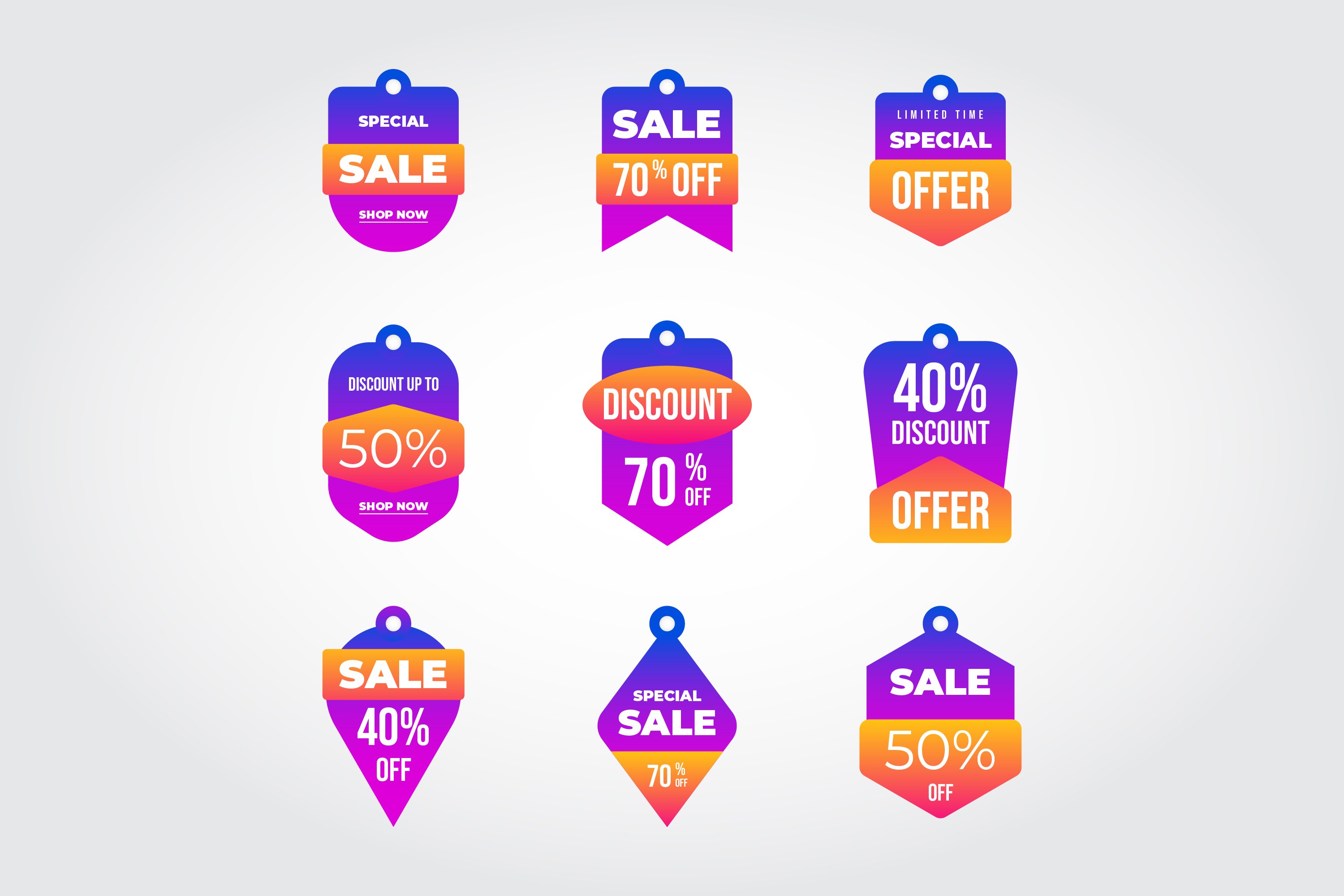 Flat Sale Label Collection