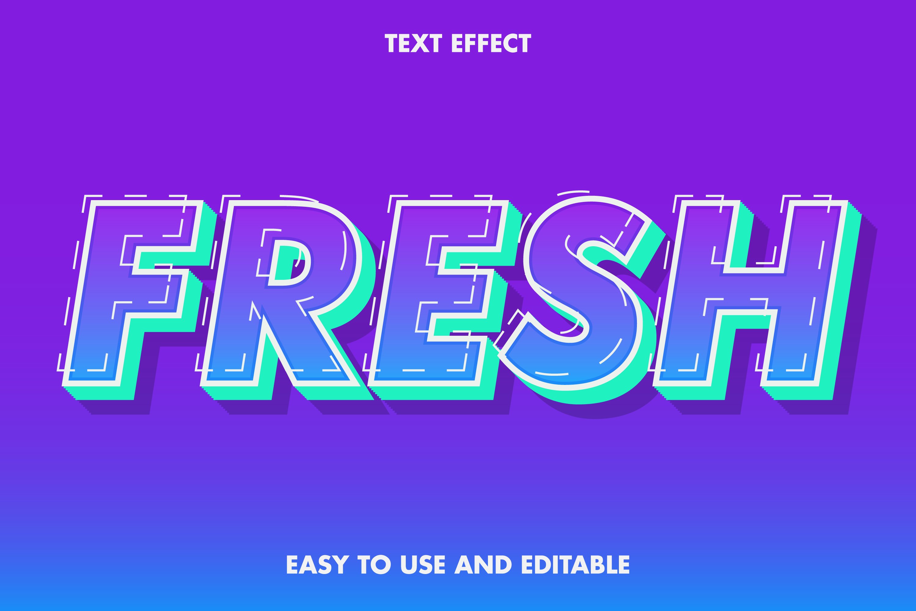 Fresh text effect. editable and easy to use. premium vector (1006934 ...