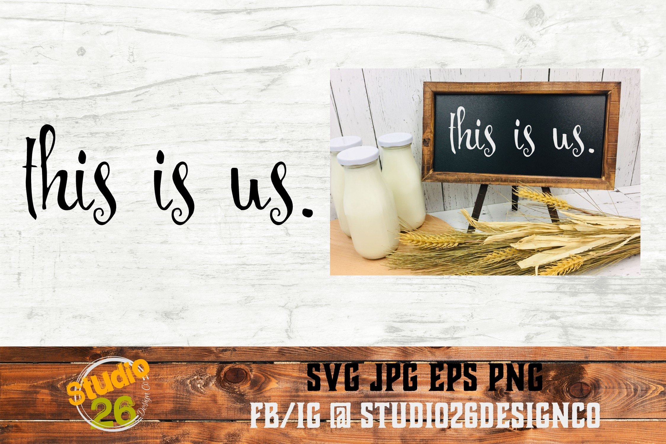 Farmhouse Words Bundle #3 - 10 Options - SVG PNG EPS (420918) | Cut ...