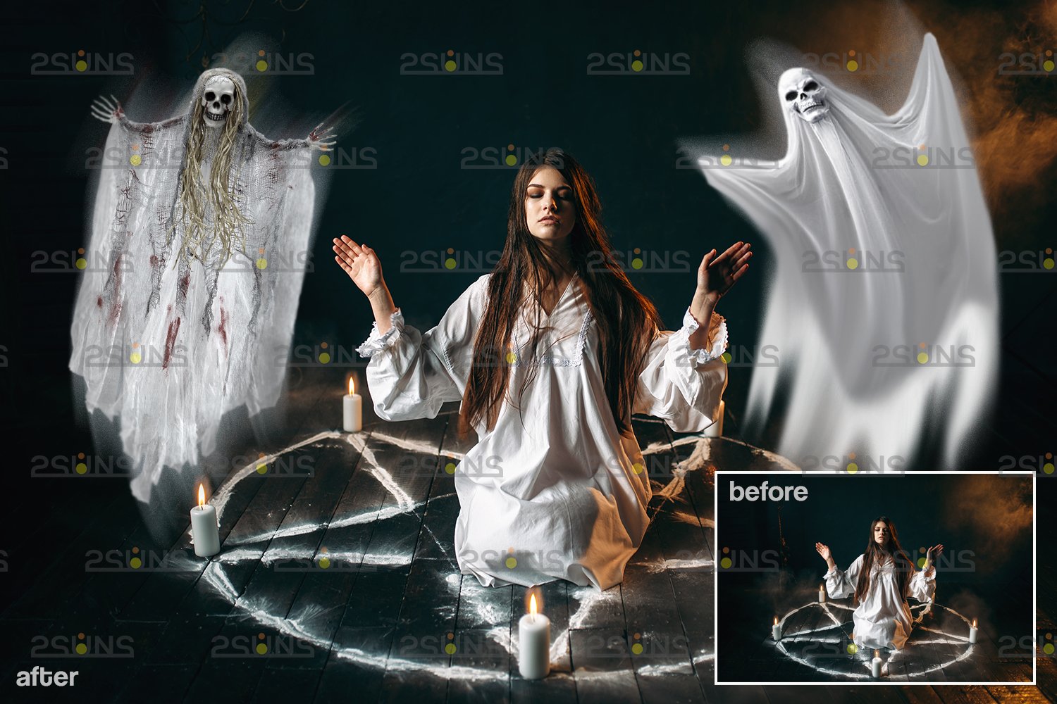 39 Halloween overlay & Ghost Clipart Photoshop overlay (994985 ...
