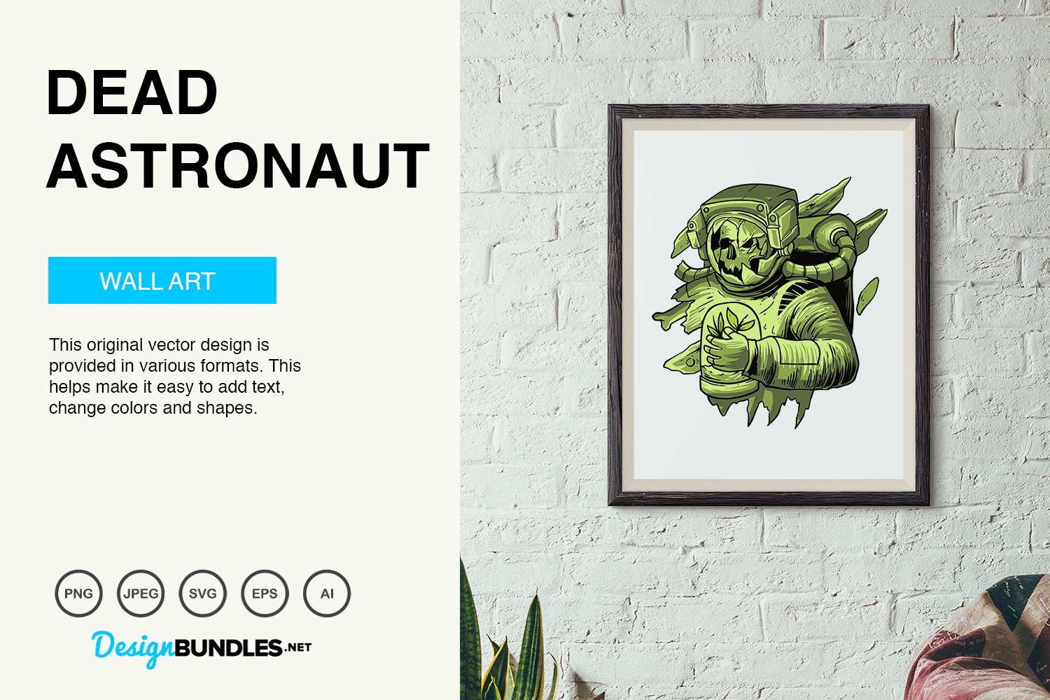 Dead Astronaut Vector Illustration