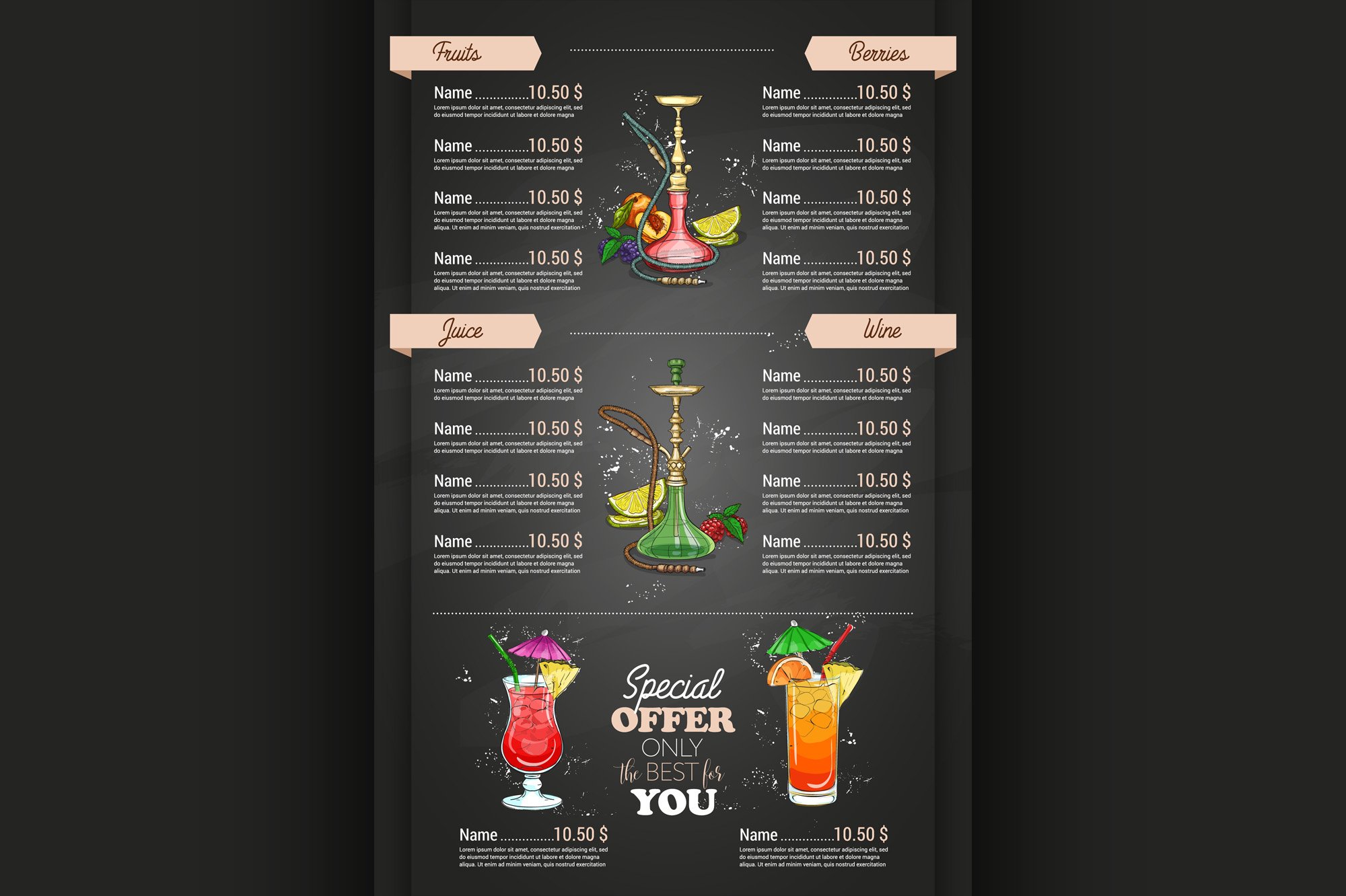 Vector color menu design (737554) | Illustrations | Design Bundles