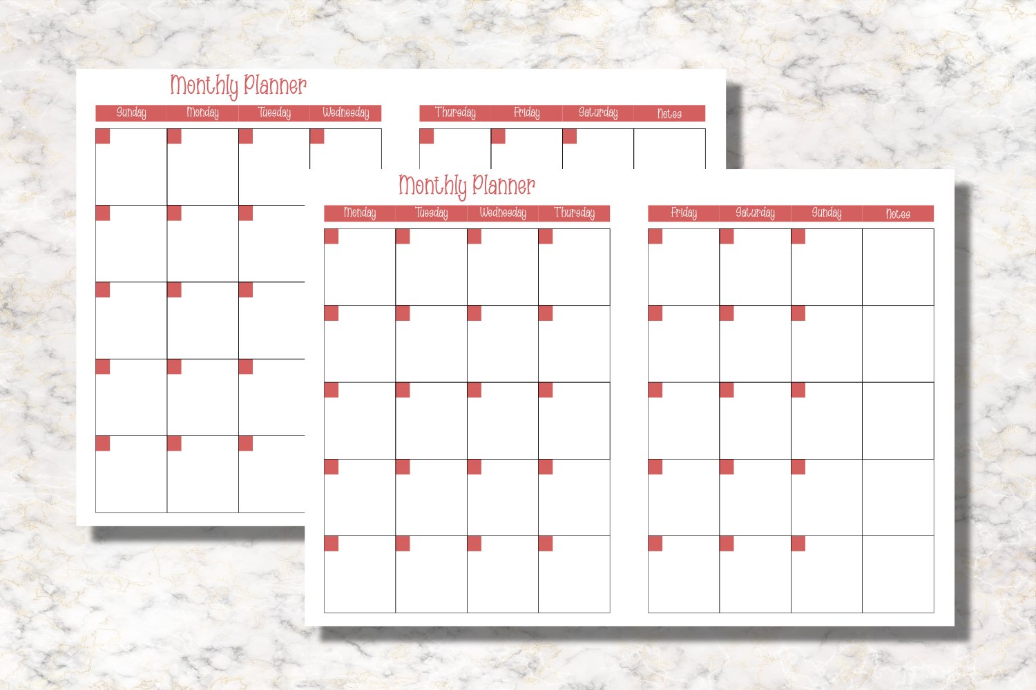 Cute Rainbows B6 Size Notebook Inserts Planner