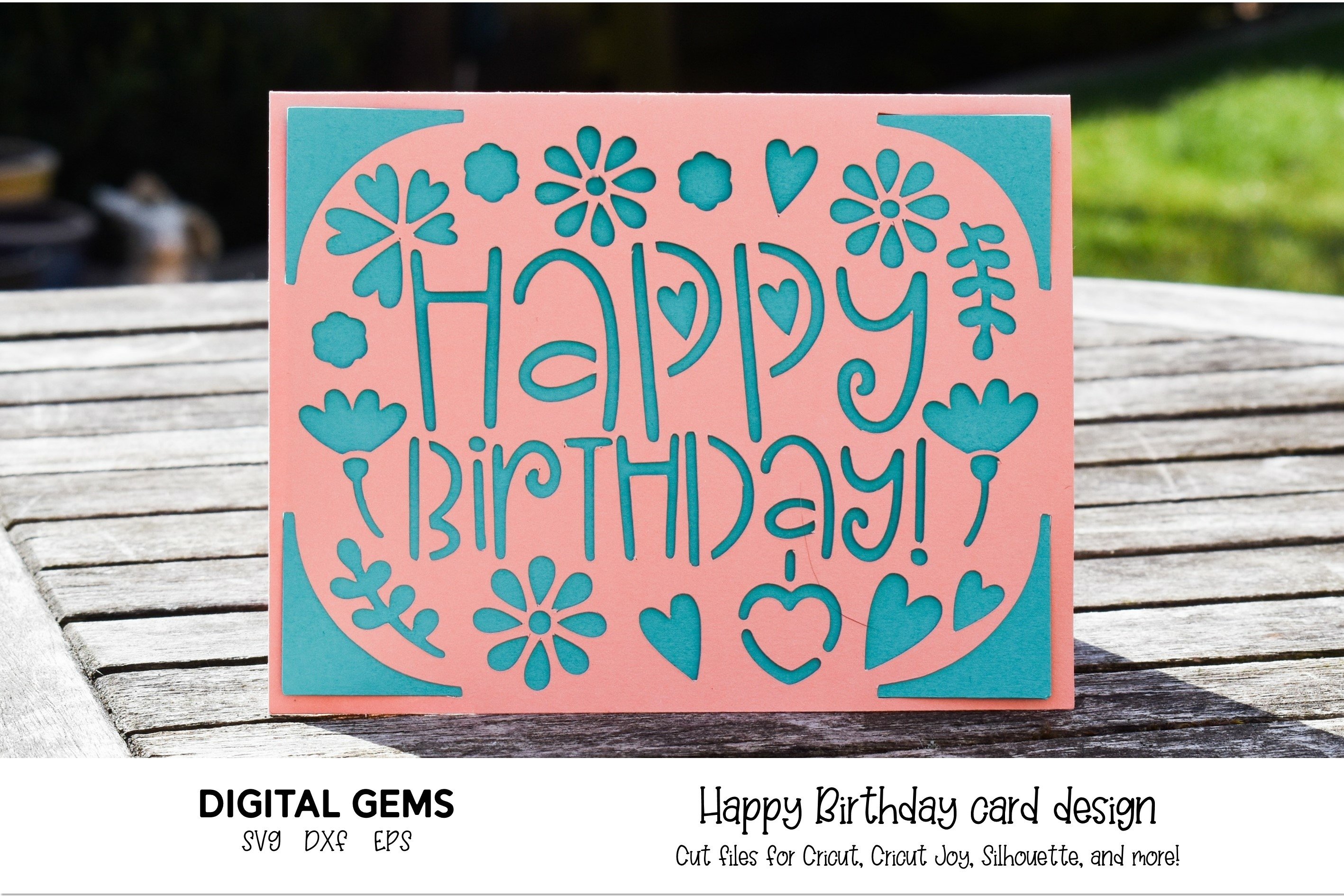Butterfly Birthday Pop Up Card Template SVG File For Cricut Joy