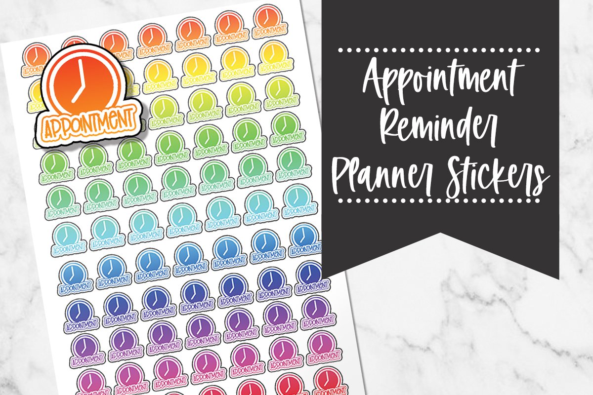Appointment Reminder Planner Stickers