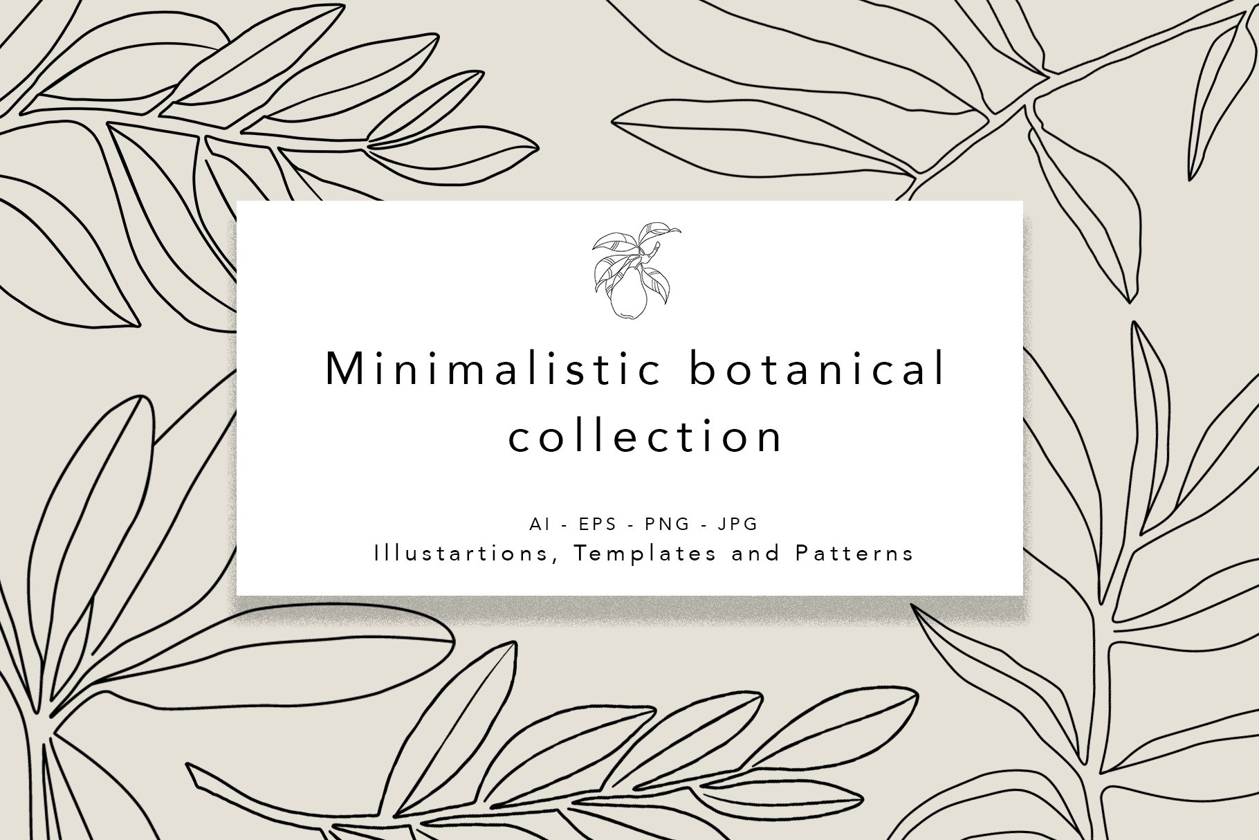 Minimalistic botanical collection (1261211) | Elements | Design Bundles