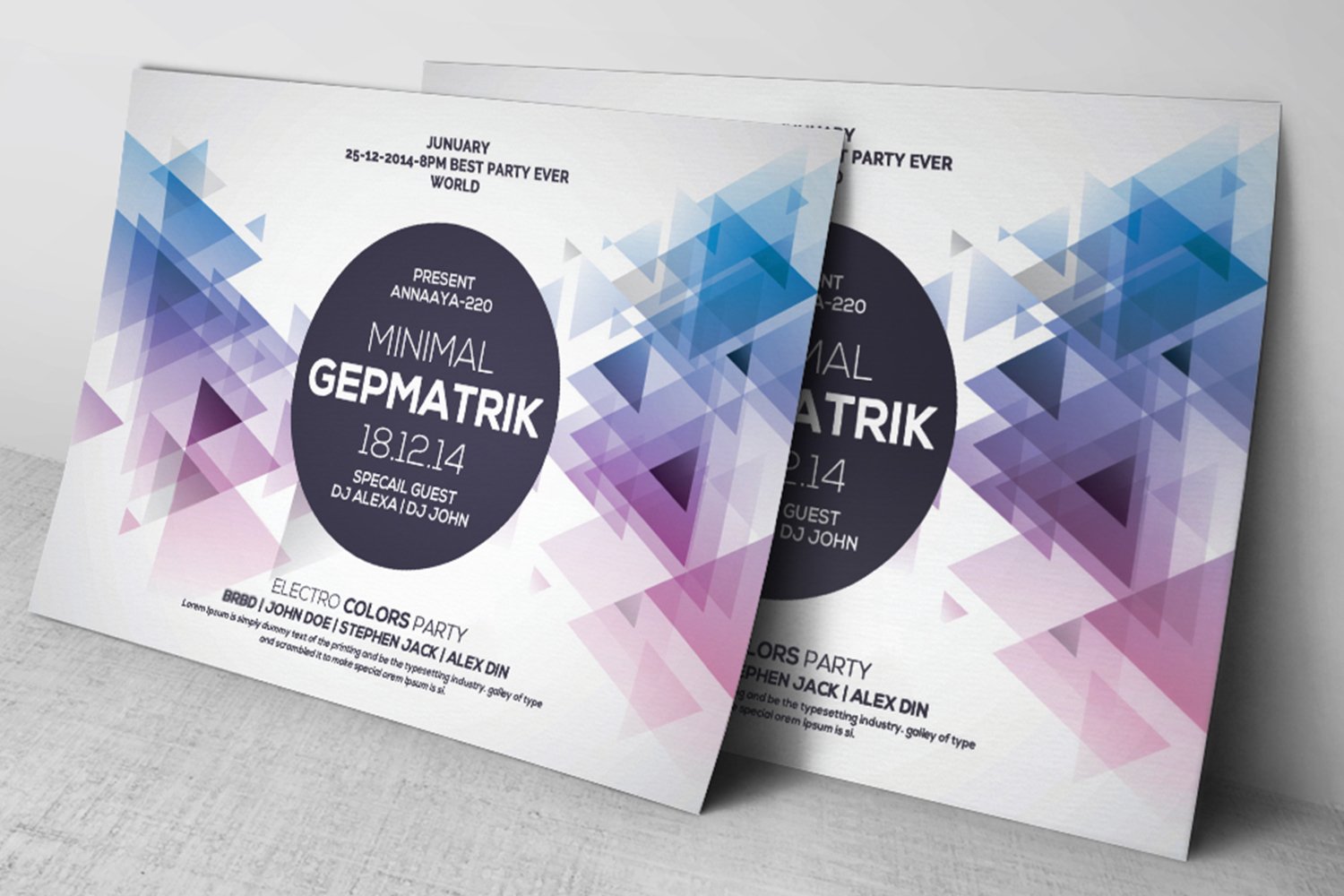 Minimal Party Flyer (481984) | Flyers | Design Bundles