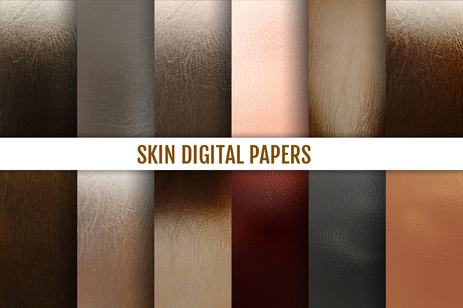 Skin digital papers (1126170) | Backgrounds | Design Bundles