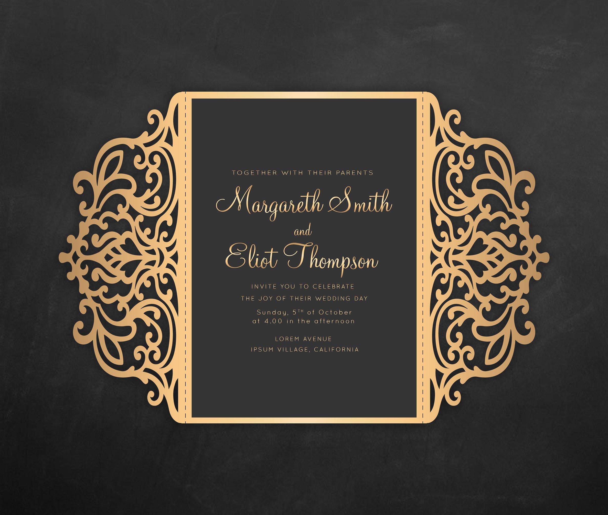 Cricut Laser Cut Invitation Templates