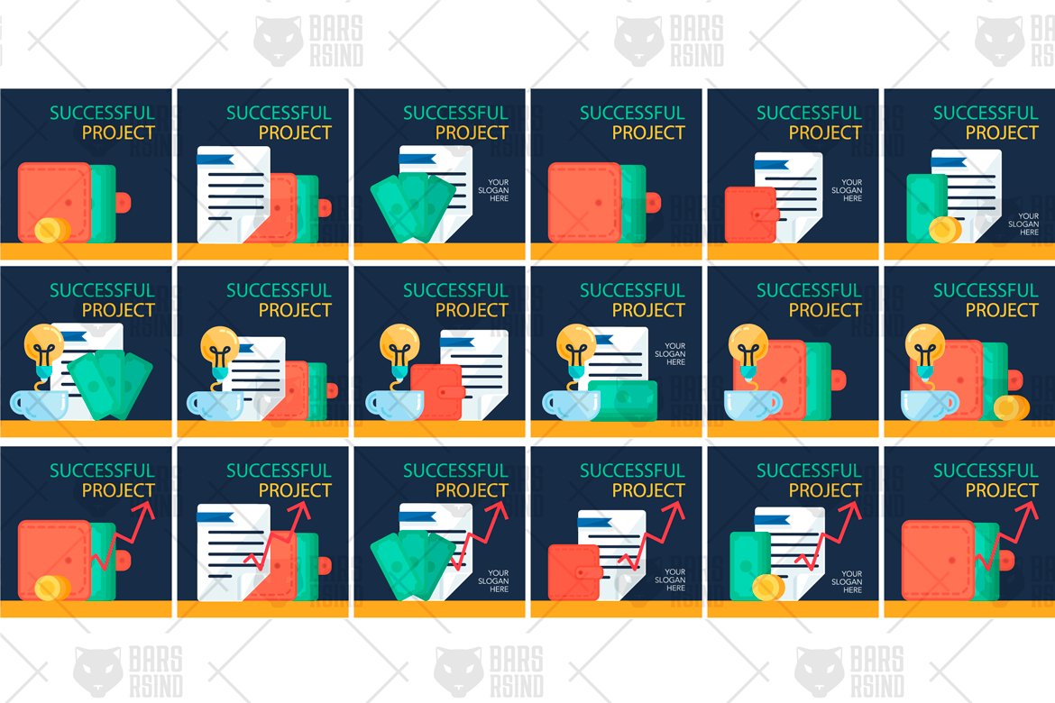 Successful Business Project (59637) | Illustrations | Design Bundles